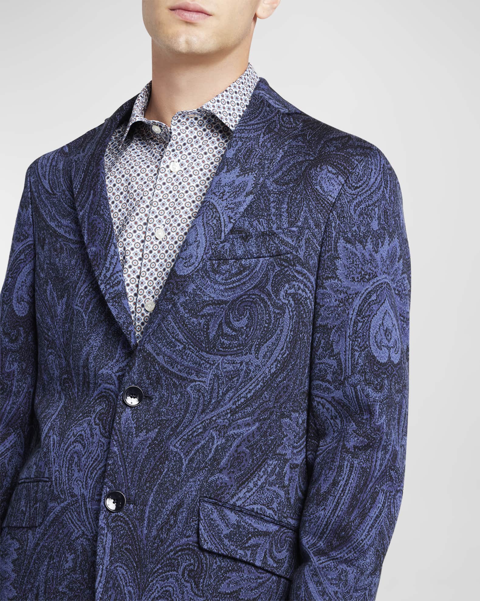 Etro Men's Paisley Knit Sport Coat | Neiman Marcus