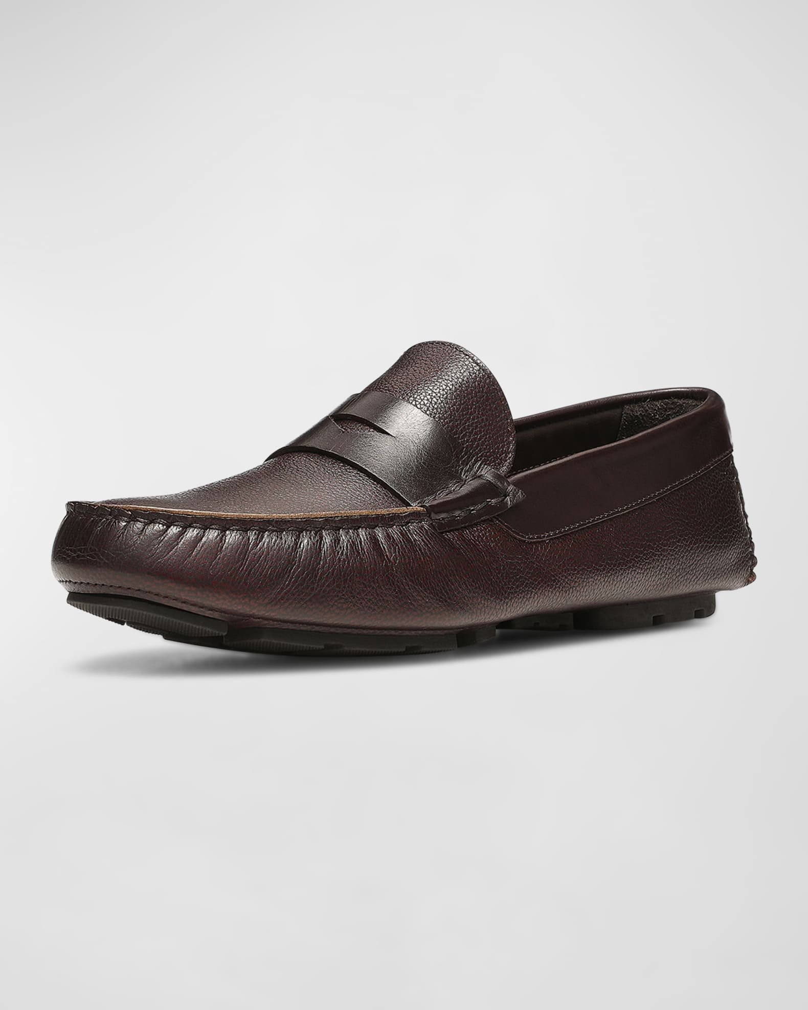 Donald Pliner Men's Calfskin Driver Penny Loafers | Neiman Marcus