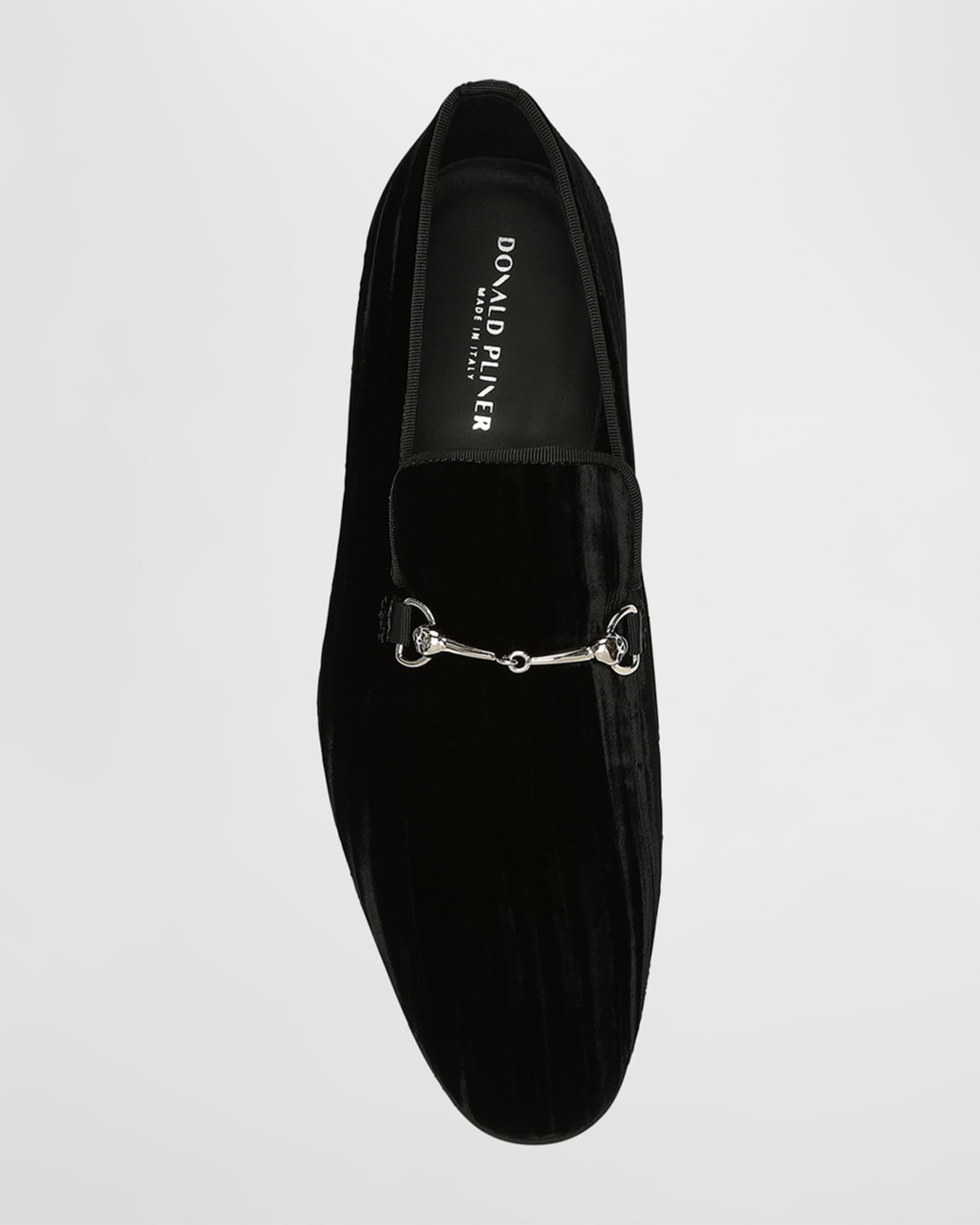 Donald Pliner Men's Shawn Velvet Skull-Bit Loafers | Neiman Marcus