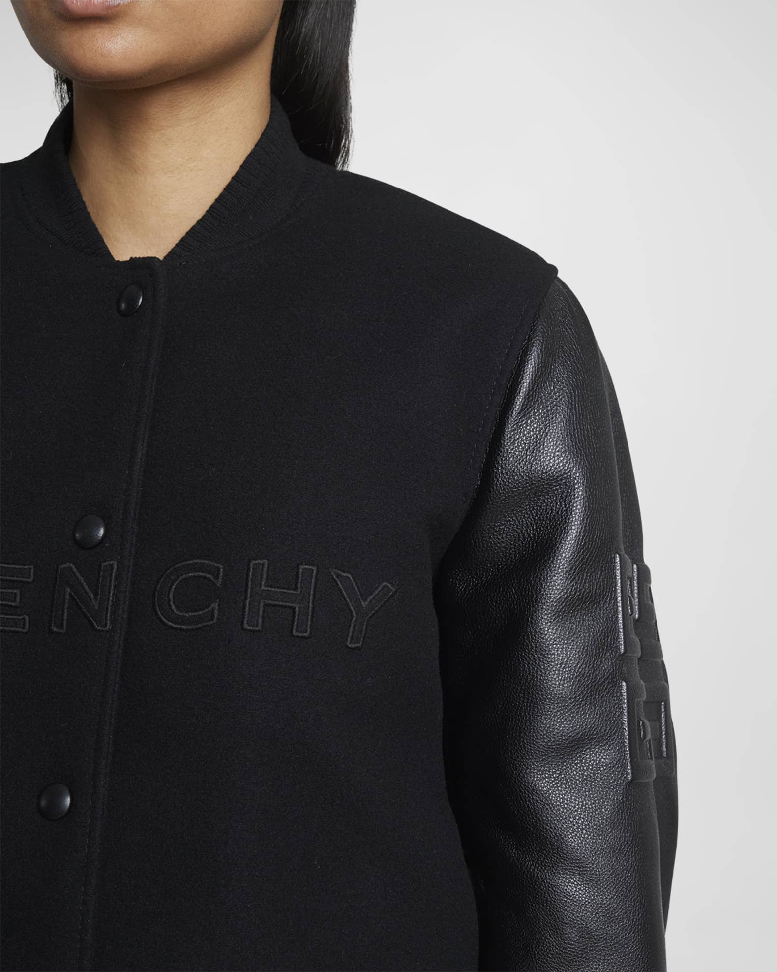 Givenchy 4G Logo Regular Fit Varsity Jacket | Neiman Marcus