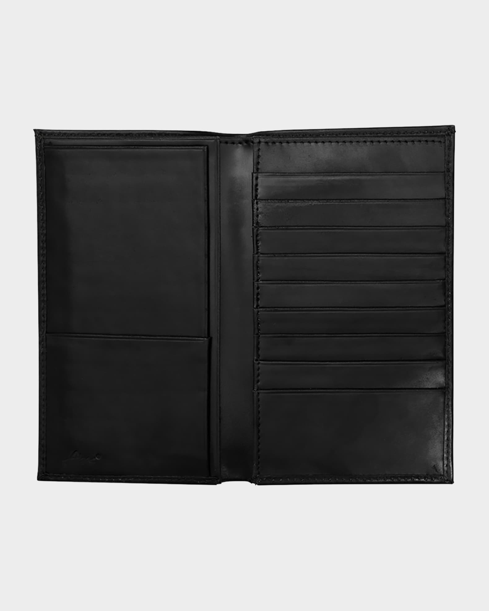Abas Men's Cordovan Leather Vertical Bifold Wallet | Neiman Marcus