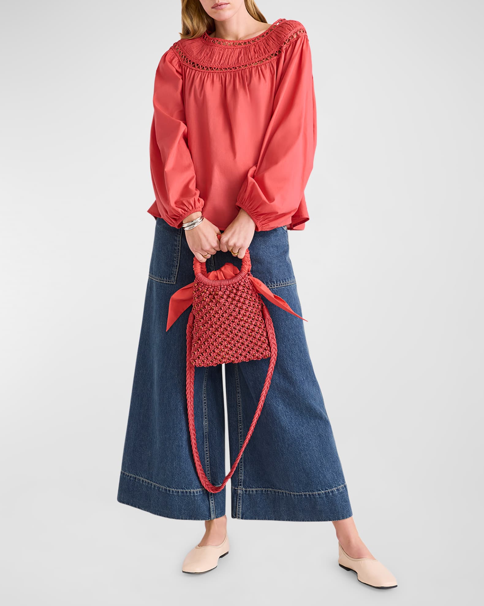 Merlette Ardent Soutache Trim Top | Neiman Marcus