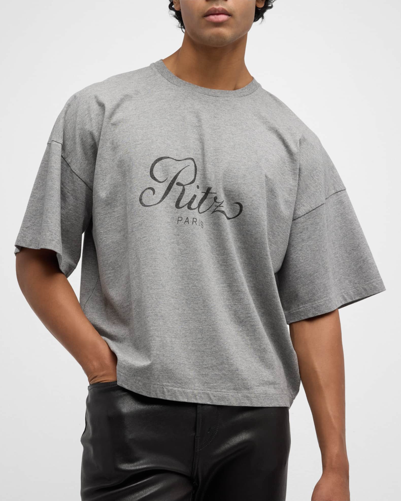 FRAME x Ritz Paris FRAME x Ritz Paris Men's Boxy T-Shirt | Neiman Marcus