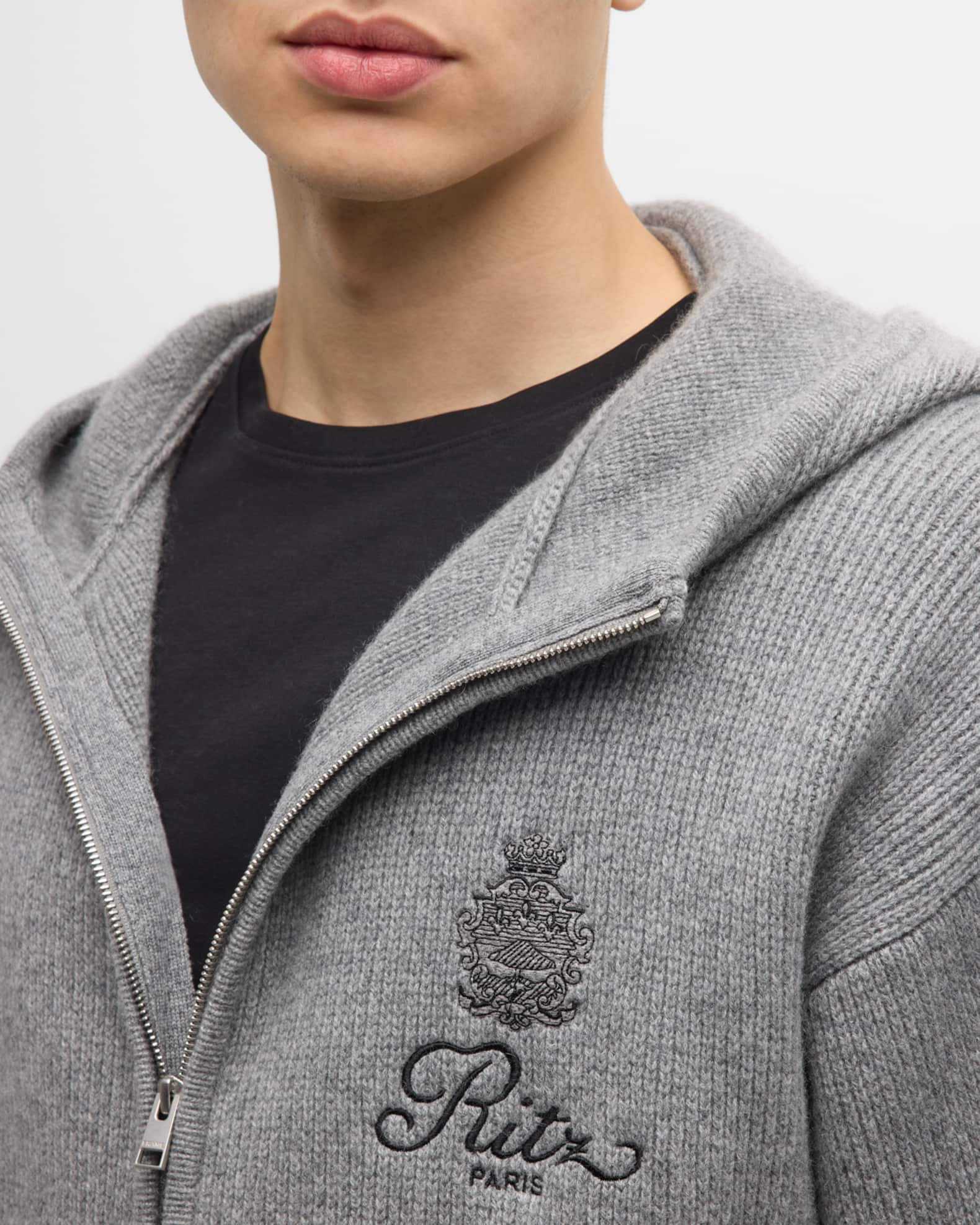 FRAME x Ritz Paris FRAME x Ritz Paris Men's Cashmere Zip Hoodie ...