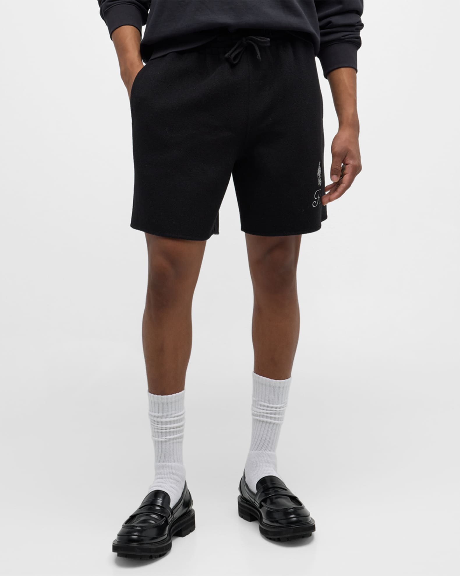 FRAME x Ritz Paris FRAME x Ritz Paris Men's Wool Drawstring Shorts ...