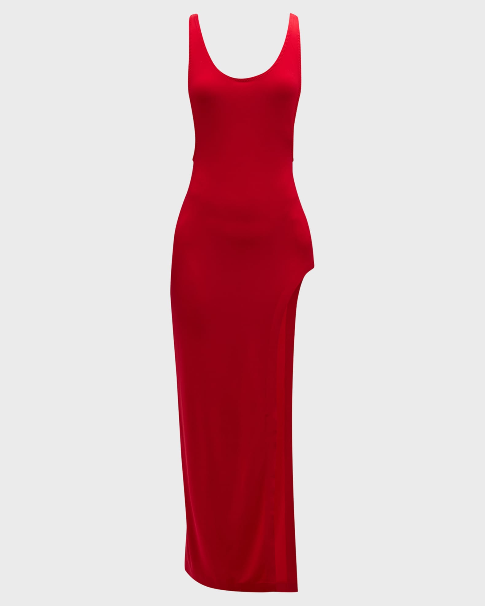 Norma Kamali Marissa Wide Slit Gown | Neiman Marcus