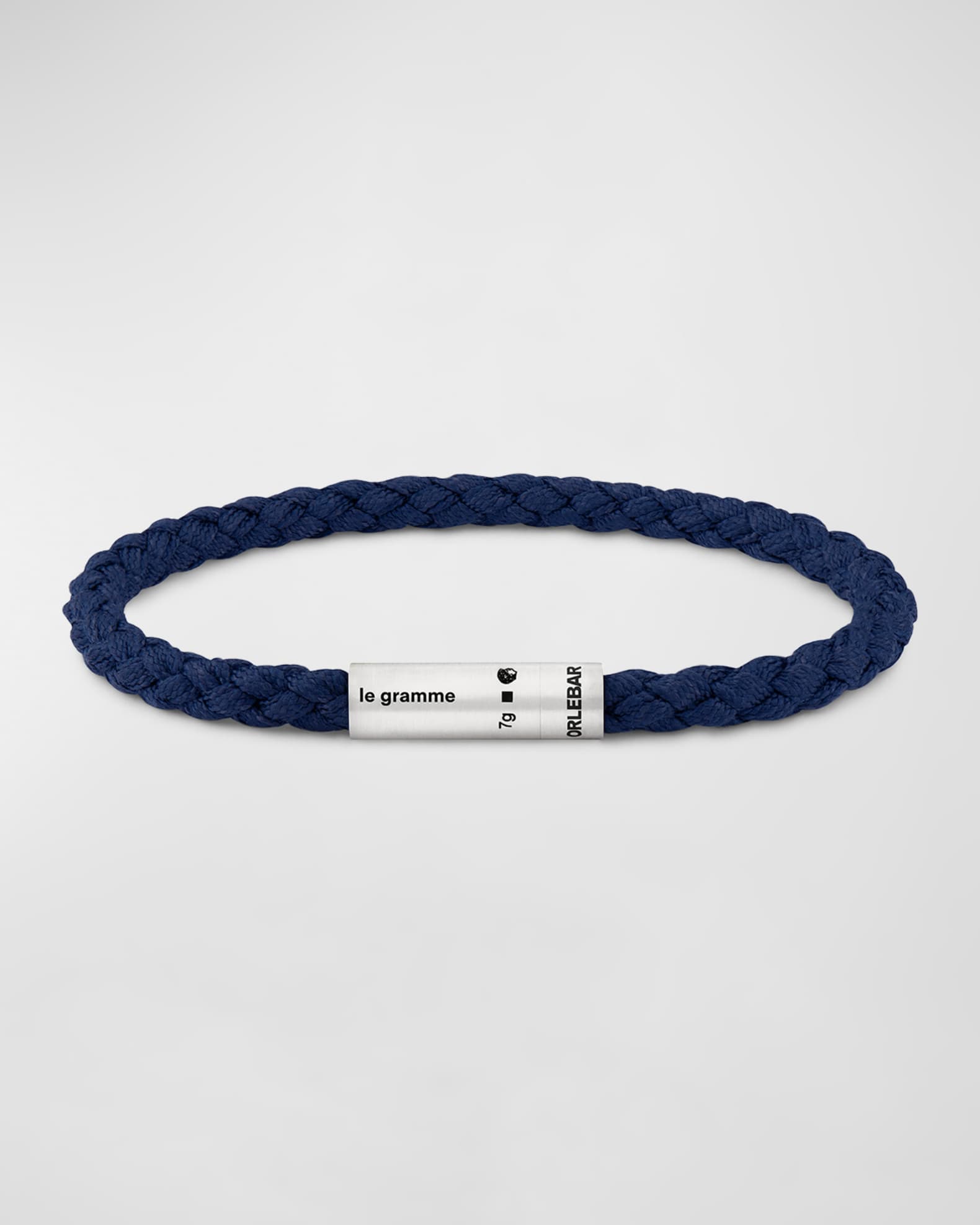 Le Gramme Men's Nato Polyester Cable Bracelet | Neiman Marcus