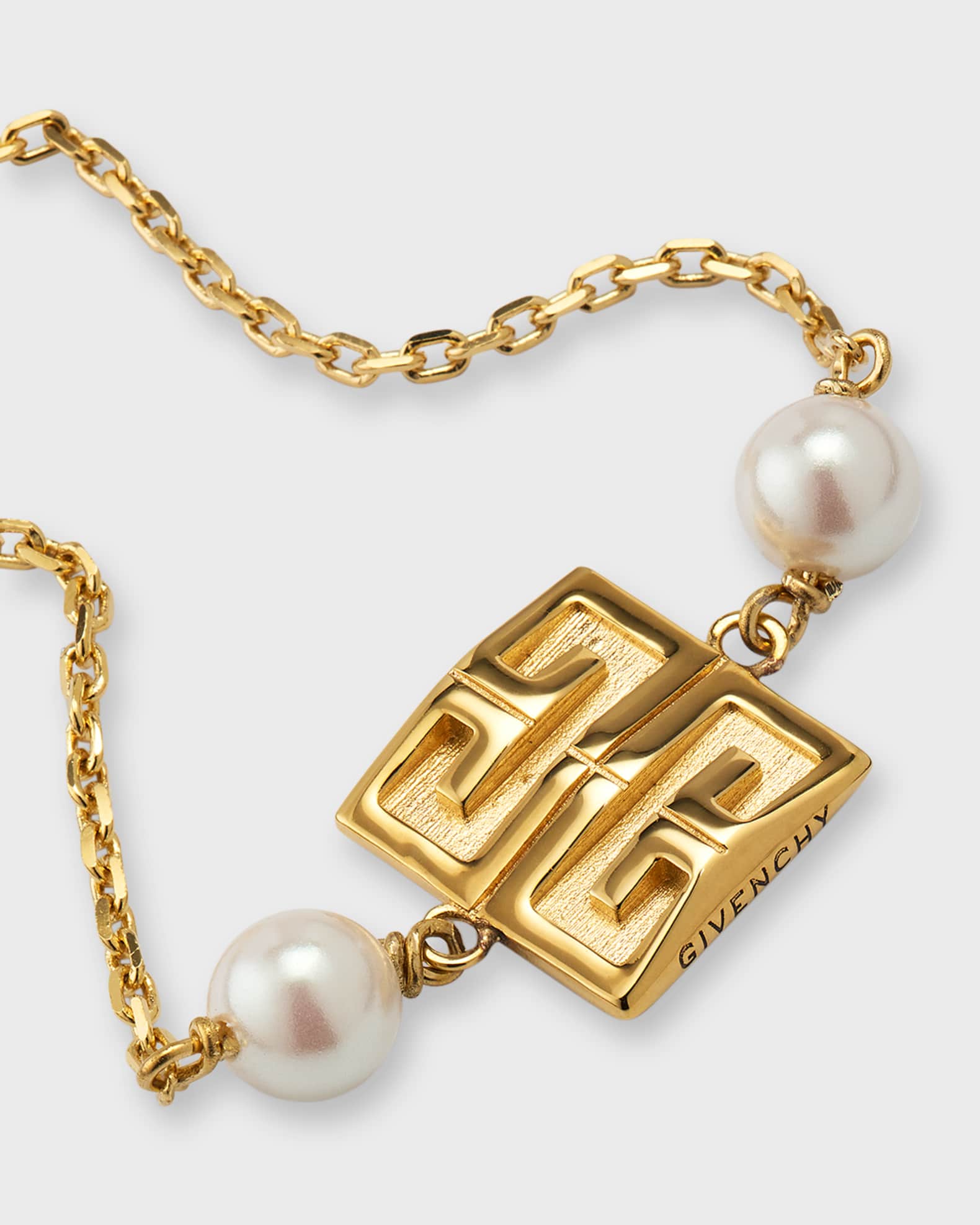 Givenchy 4G Golden Pearly Bracelet | Neiman Marcus