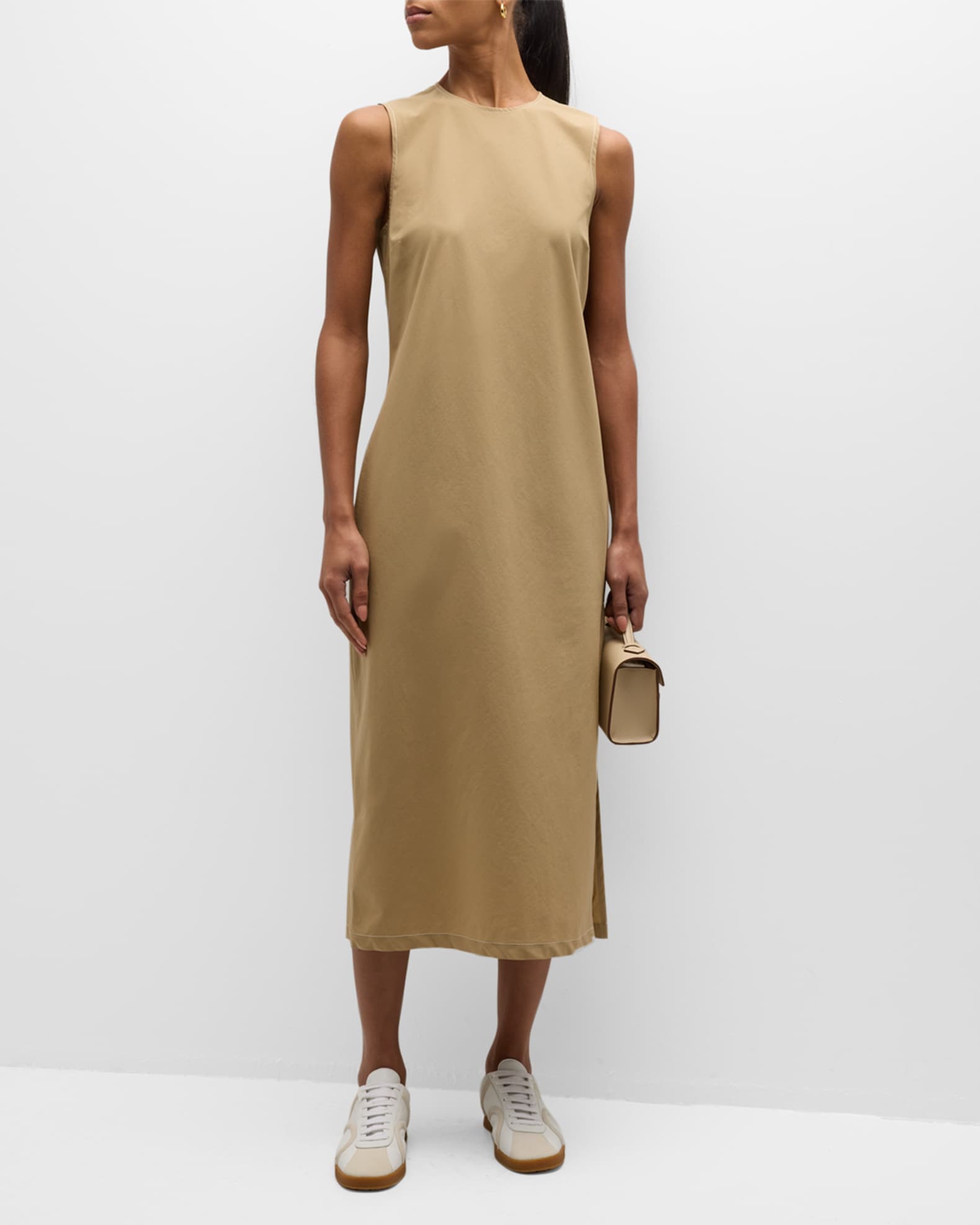 TWP Delaney Cotton-Blend Midi Tank Dress | Neiman Marcus