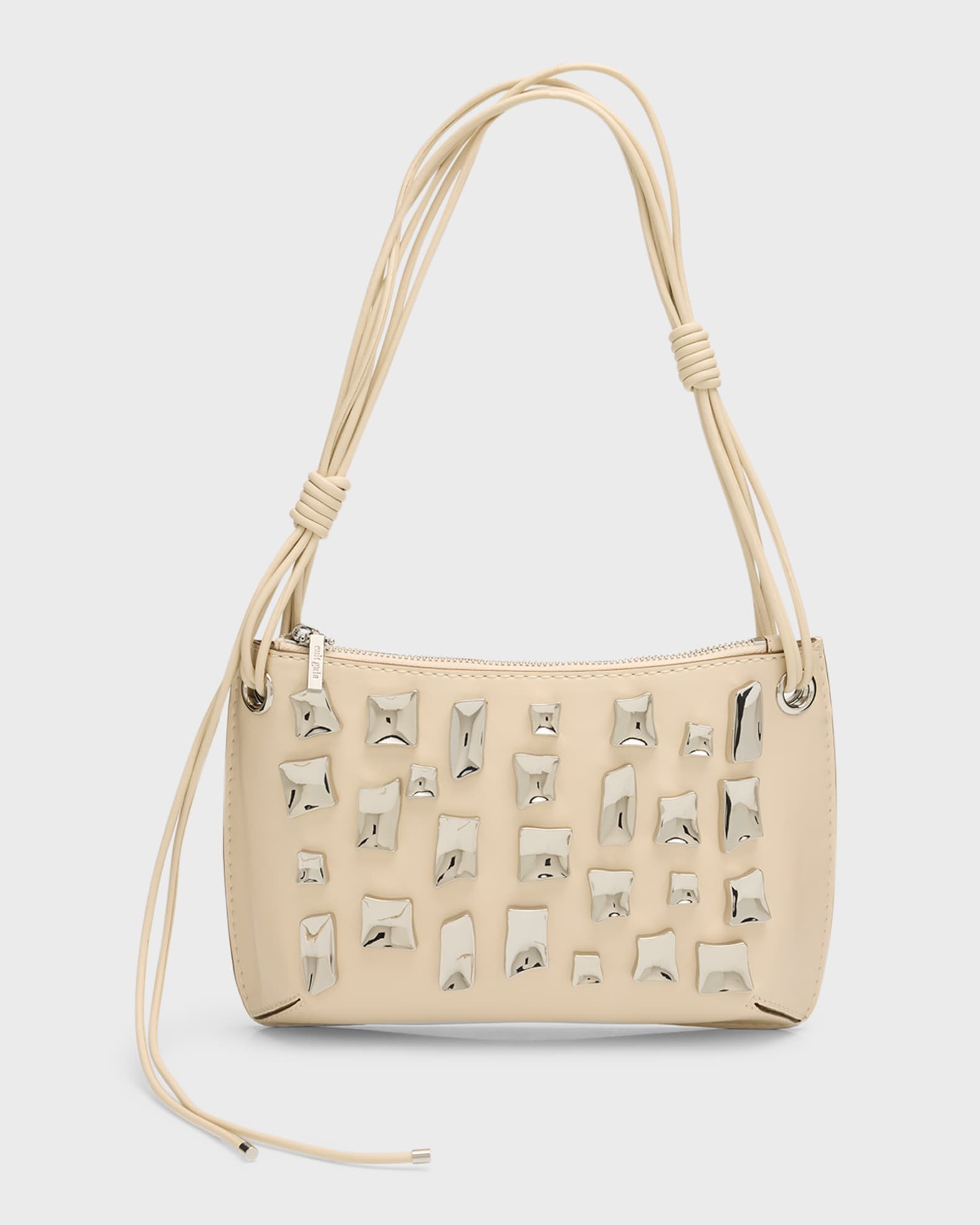 Cult Gaia Malaya Embellished Leather Shoulder Bag | Neiman Marcus