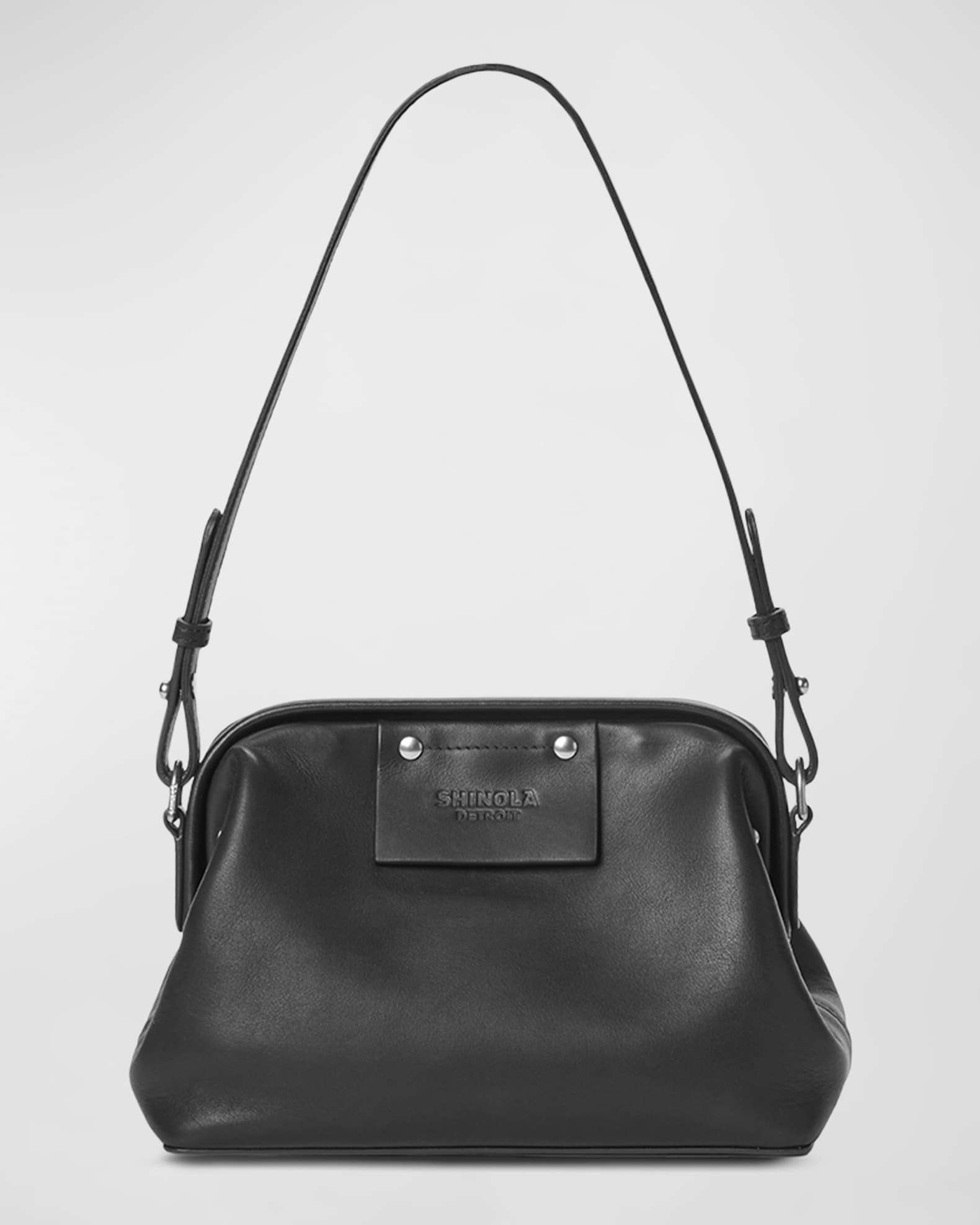 Shinola Framed Leather Shoulder Bag | Neiman Marcus