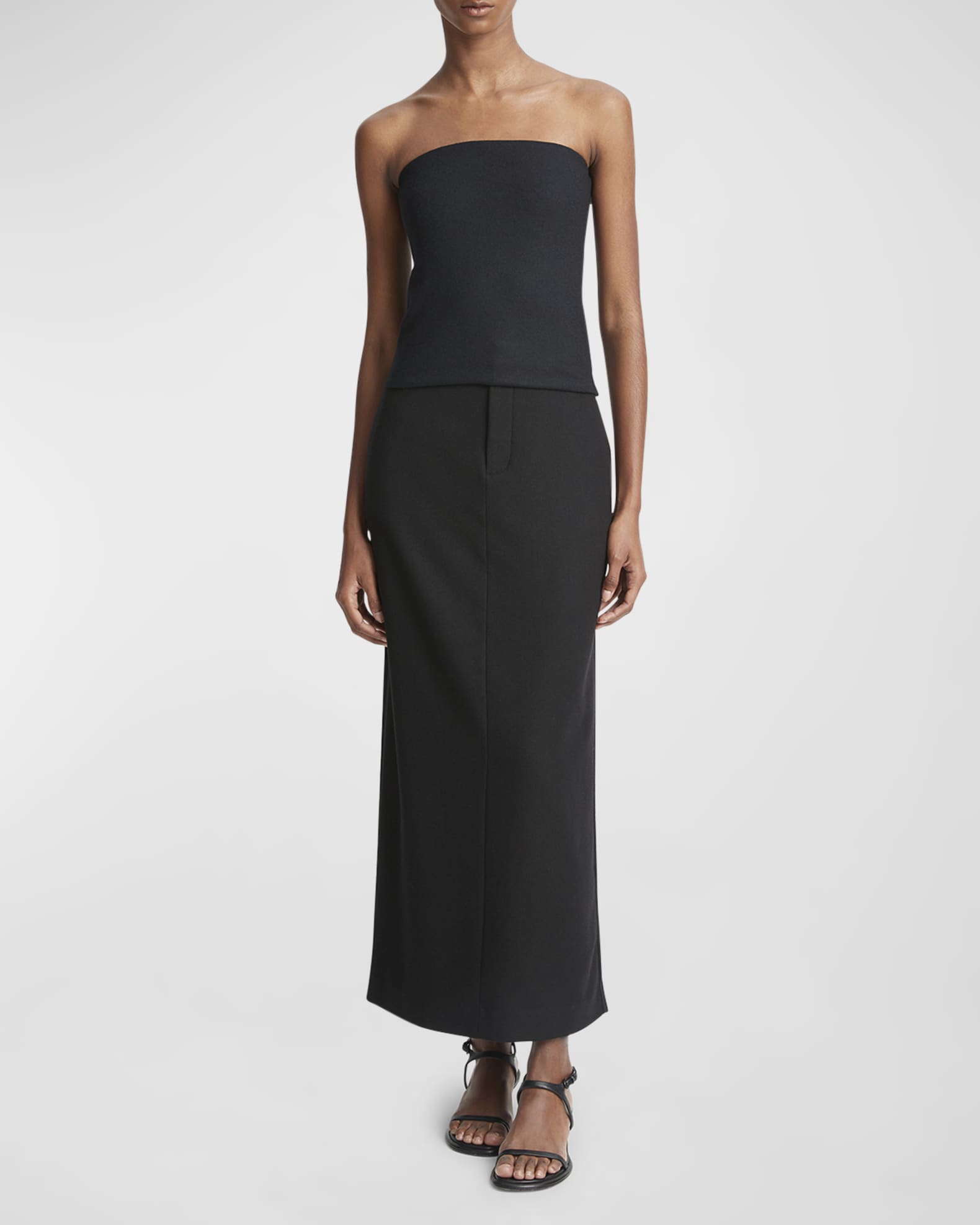 Vince Wool-Blend Strapless Top | Neiman Marcus