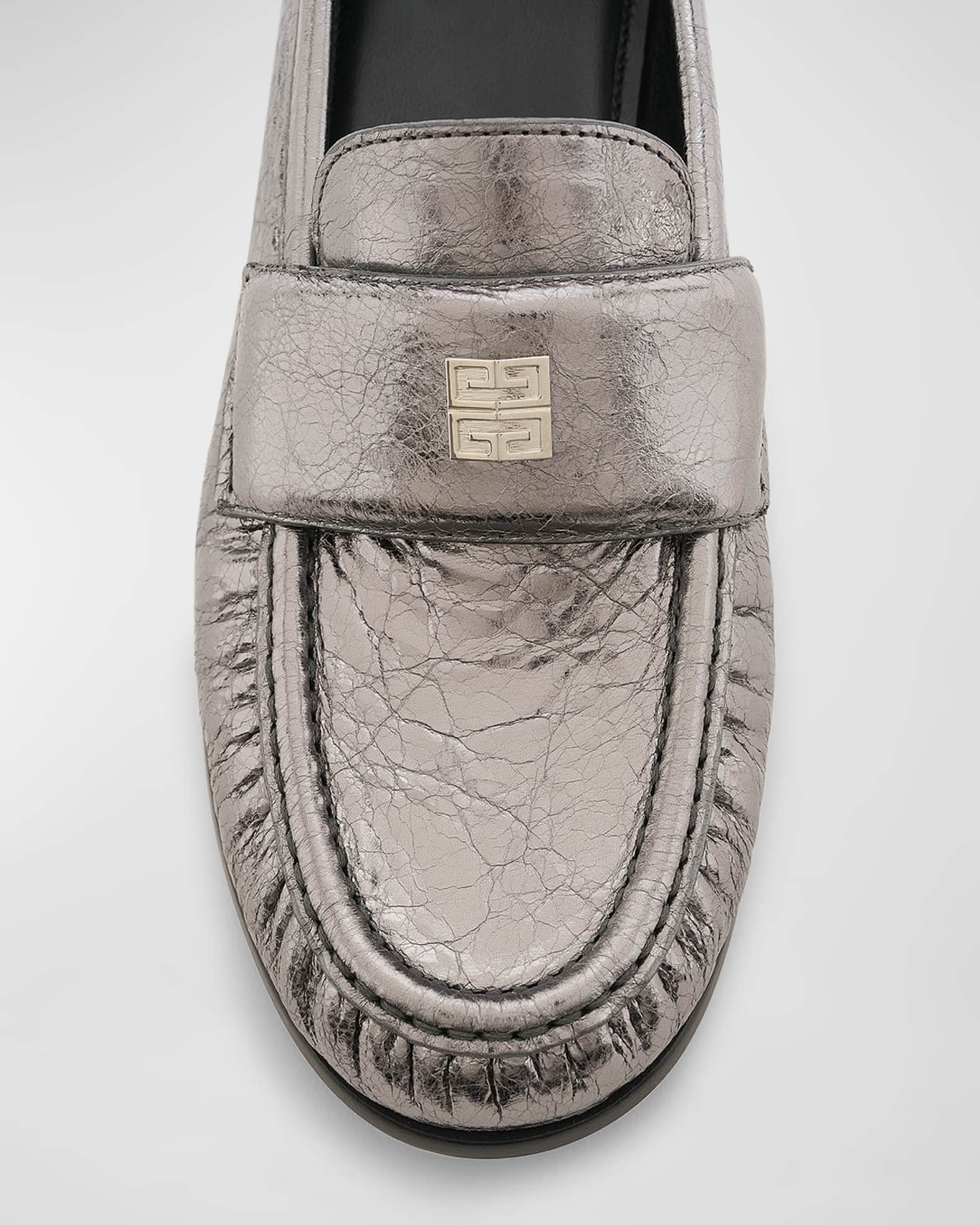 Givenchy 4G Metallic Medallion Loafers | Neiman Marcus