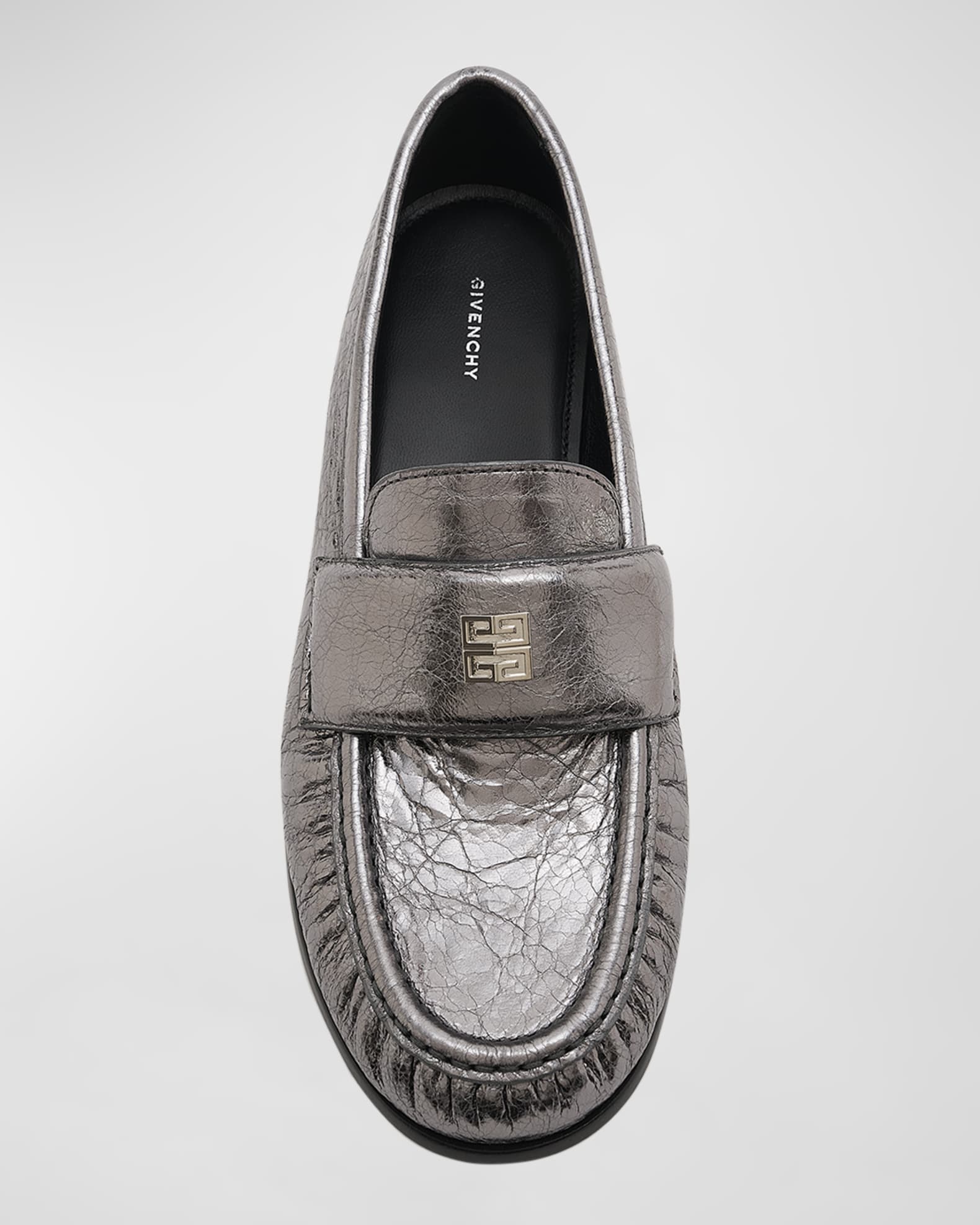 Givenchy 4G Metallic Medallion Loafers | Neiman Marcus