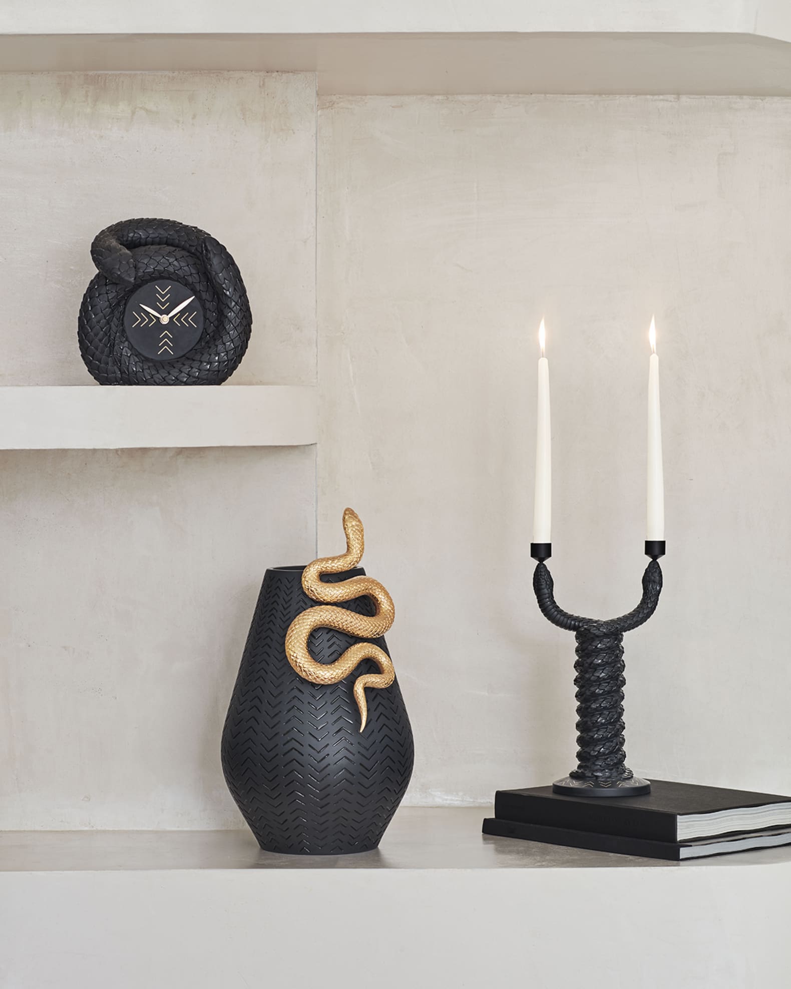 Lladro Snakes Clock | Neiman Marcus