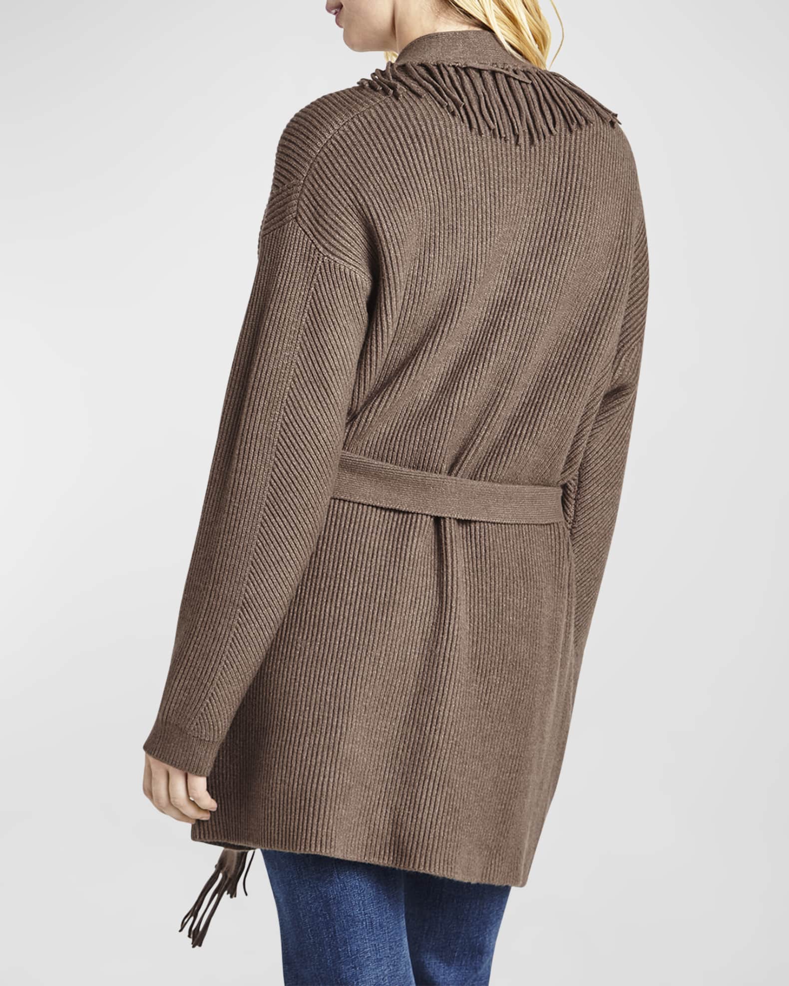 Splendid Cora Belted Fringe Cardigan | Neiman Marcus