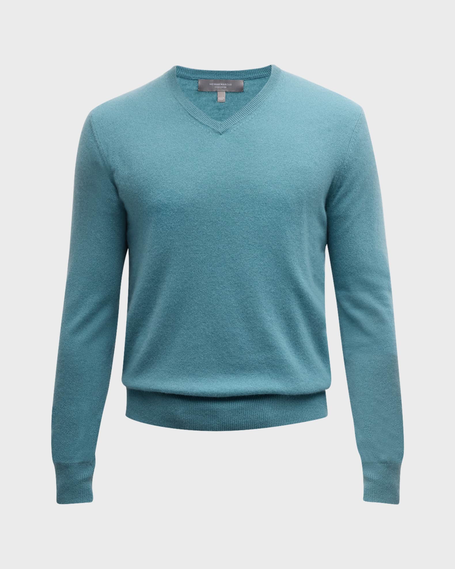 Neiman Marcus Cashmere Collection Men's Cashmere V-Neck Sweater ...