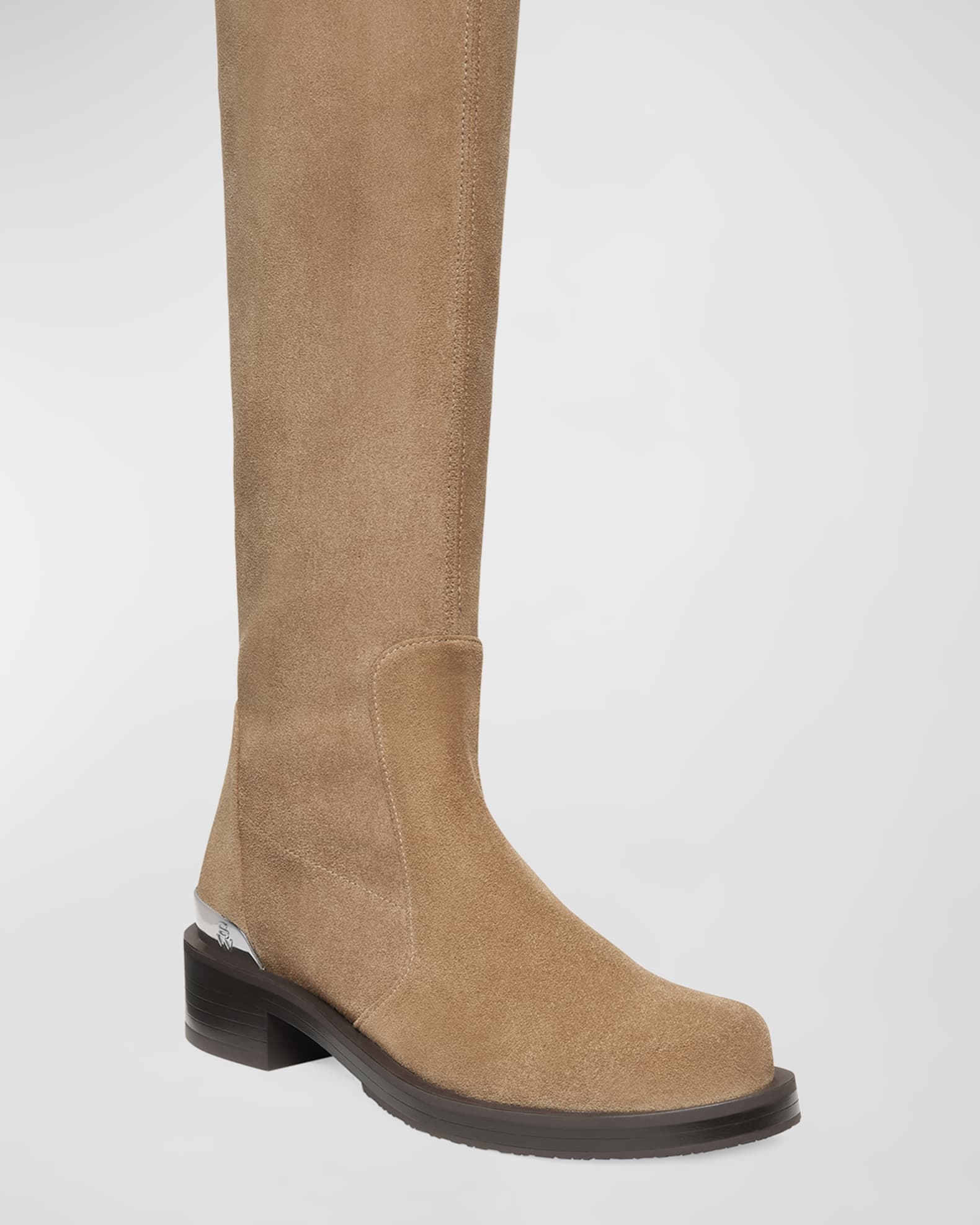 Stuart Weitzman Mercer Bold Suede Knee Boots | Neiman Marcus