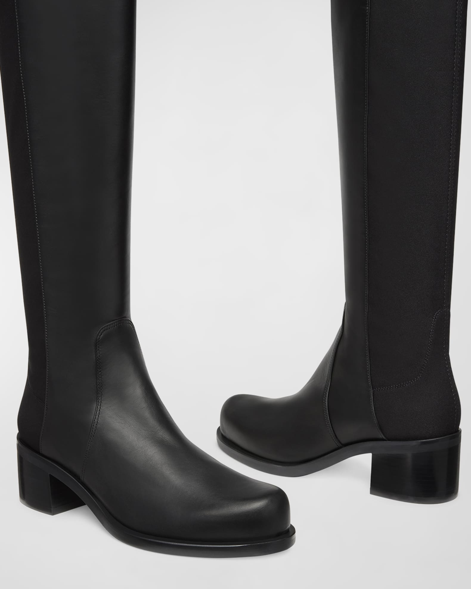 Stuart Weitzman Reserve Bold Leather Over-The-Knee Boots | Neiman Marcus