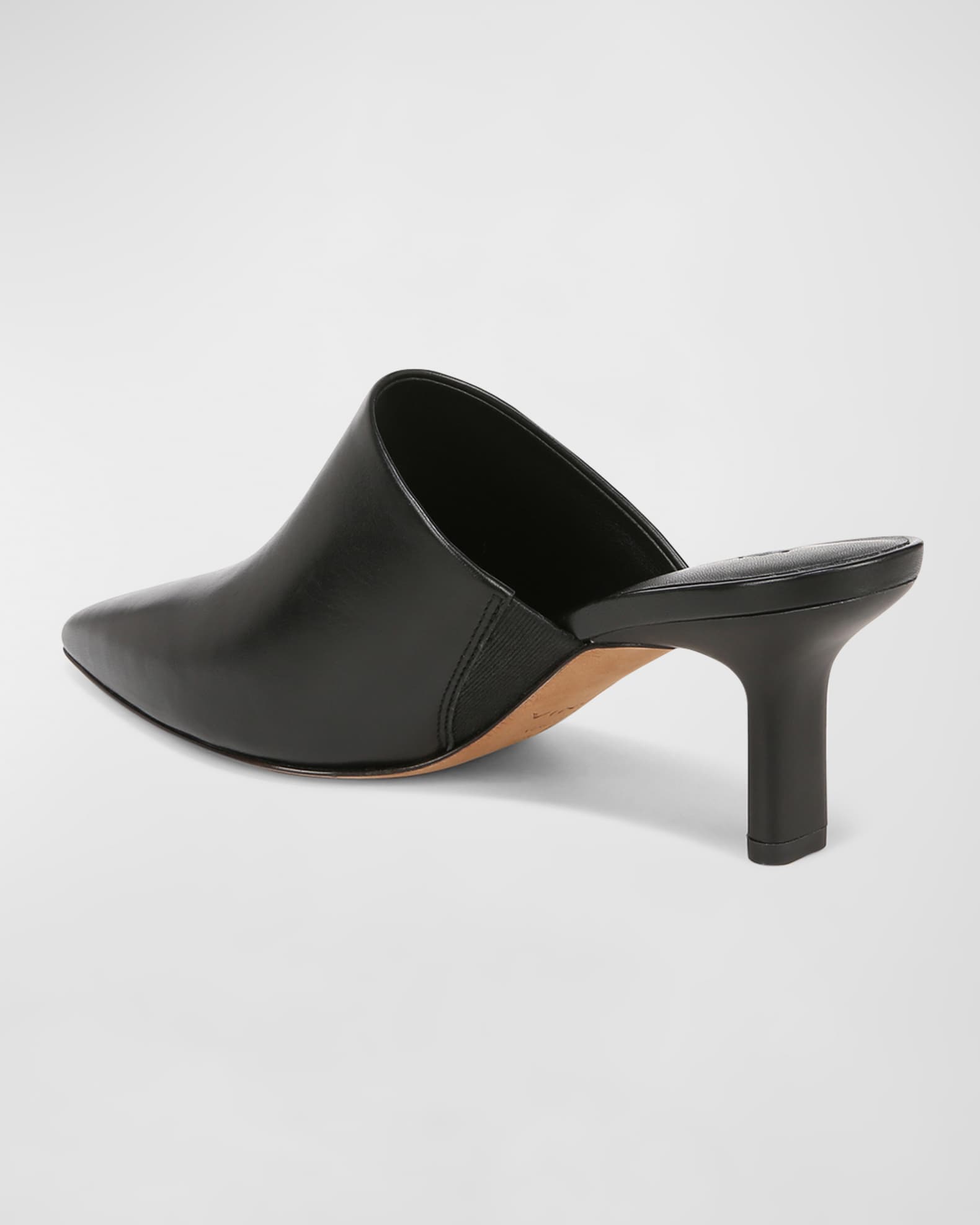Vince Penelope Leather Point-Toe Mules | Neiman Marcus