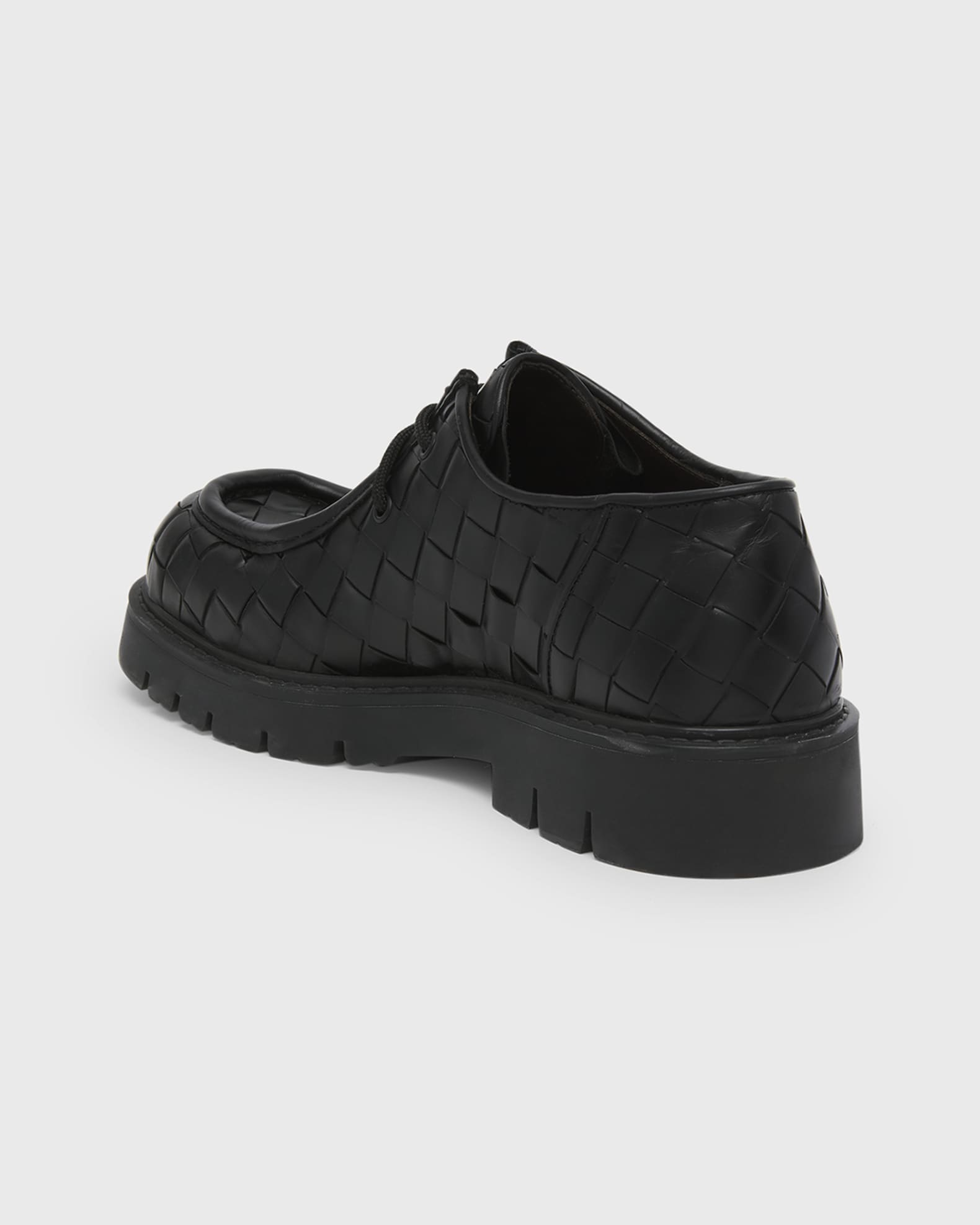 Bottega Veneta Men's Haddock Intrecciato Leather Derby Shoes | Neiman ...