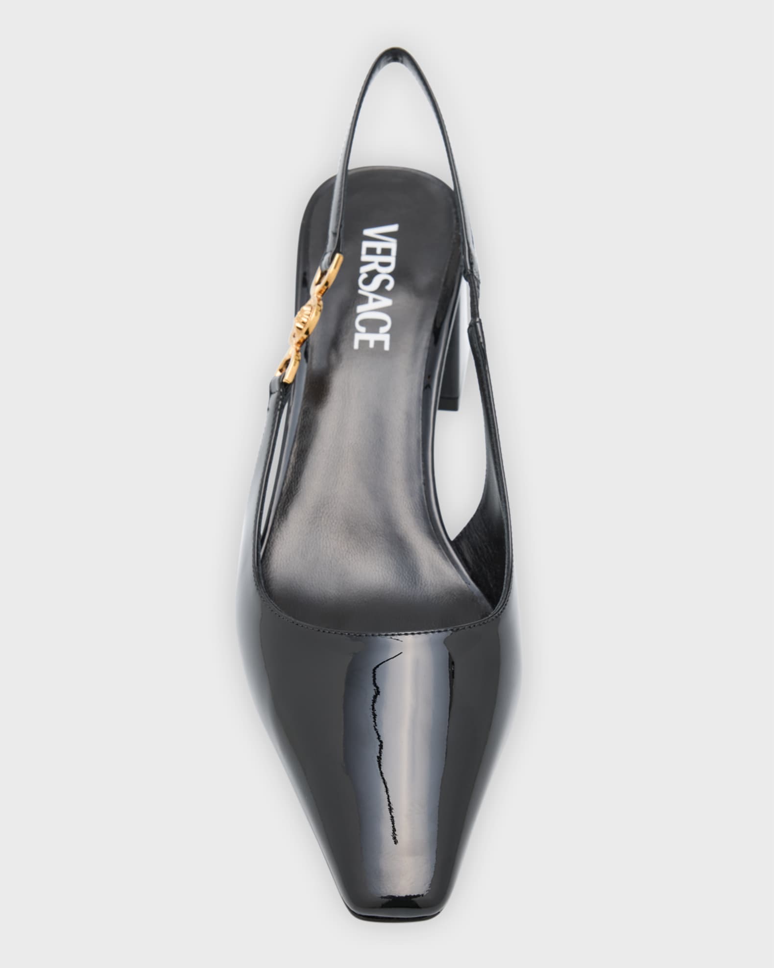 Versace Medusa Patent Slingback Pumps | Neiman Marcus