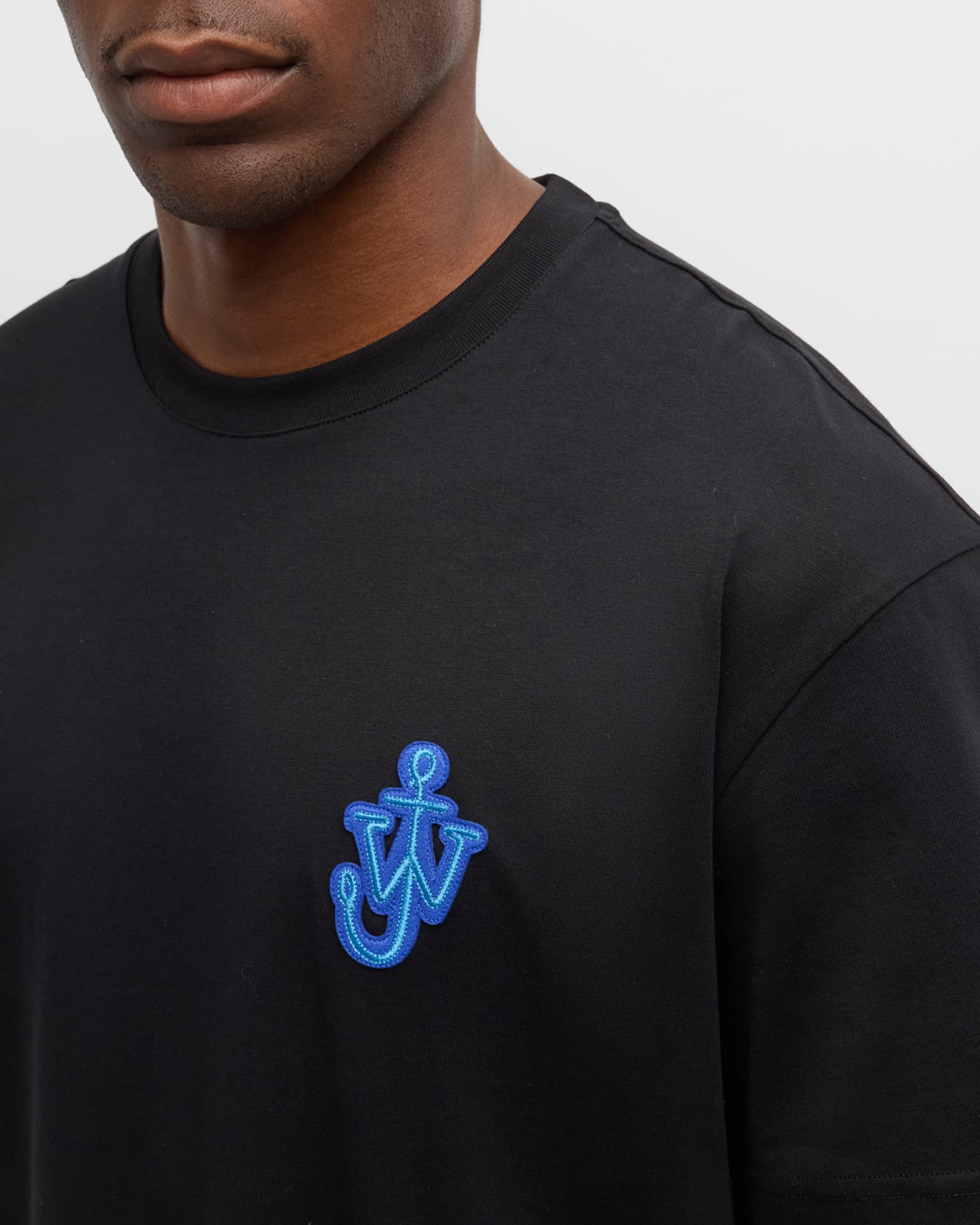 JW Anderson Men's Anchor Patch T-Shirt | Neiman Marcus