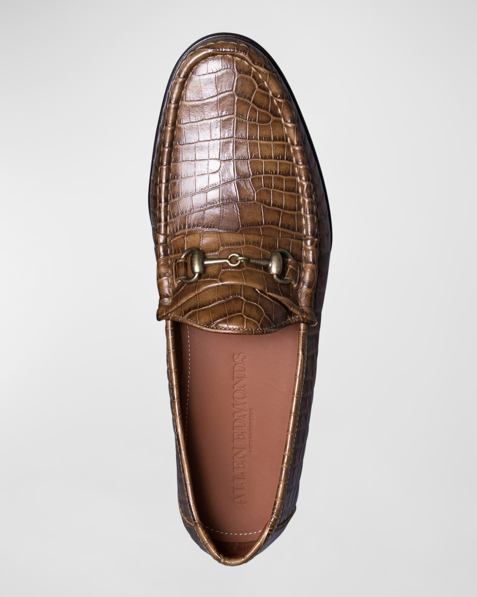 Allen Edmonds Men's Verona II Croc-Effect Italian Bit Loafers | Neiman ...