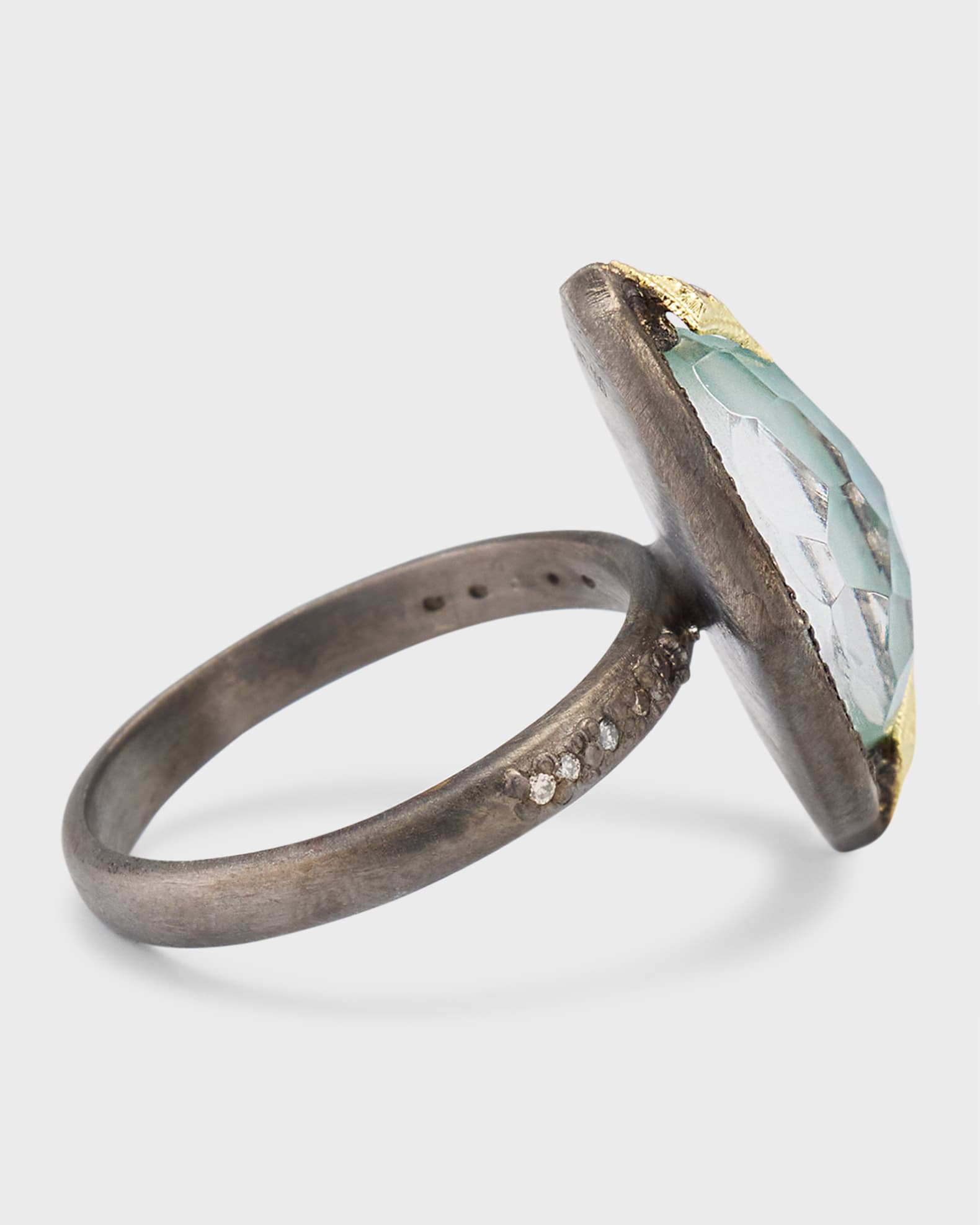 Armenta Classic Oval Emerald Triplet Ring, Size 7 | Neiman Marcus