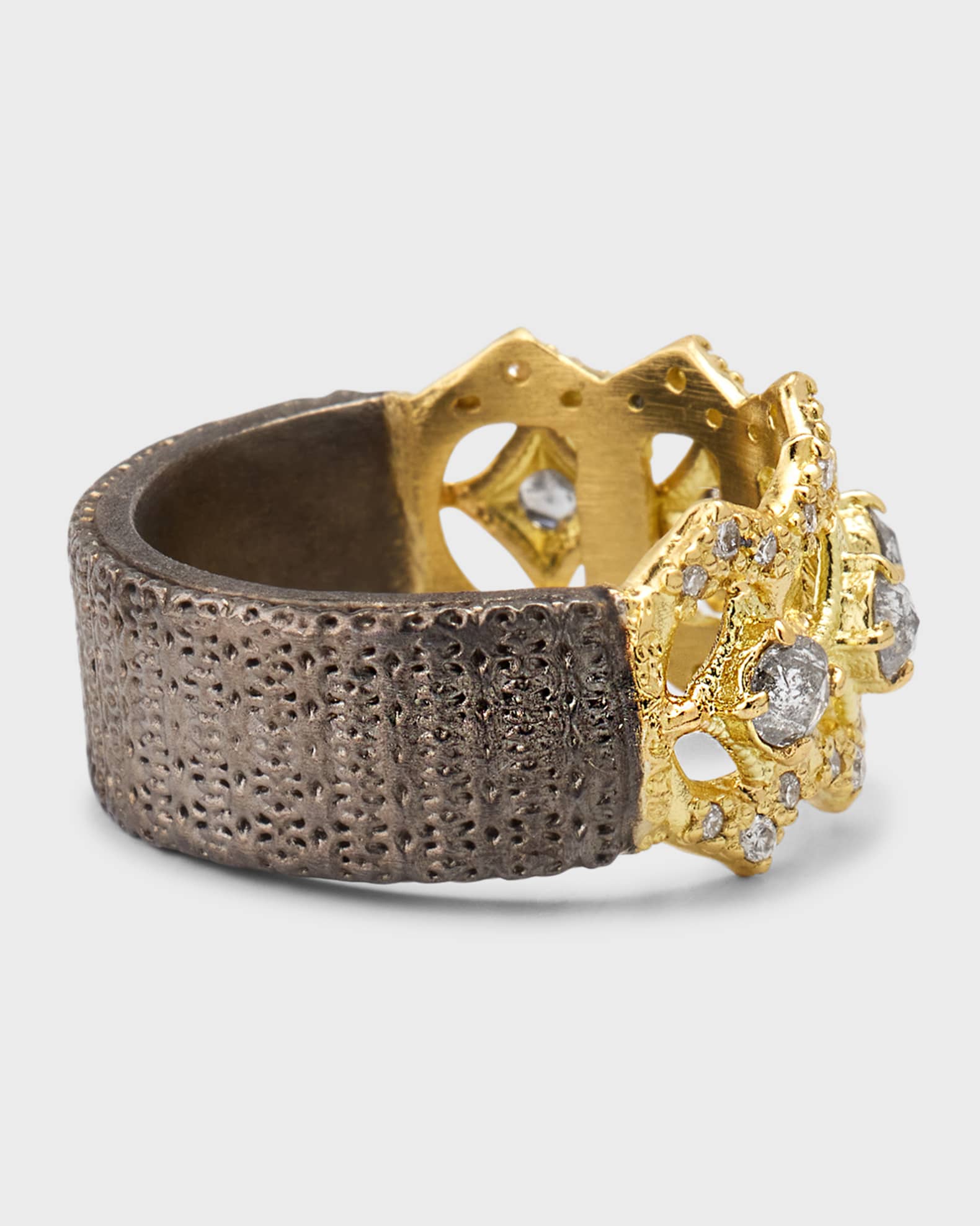 Armenta Crivelli Scroll Diamond Band Ring | Neiman Marcus