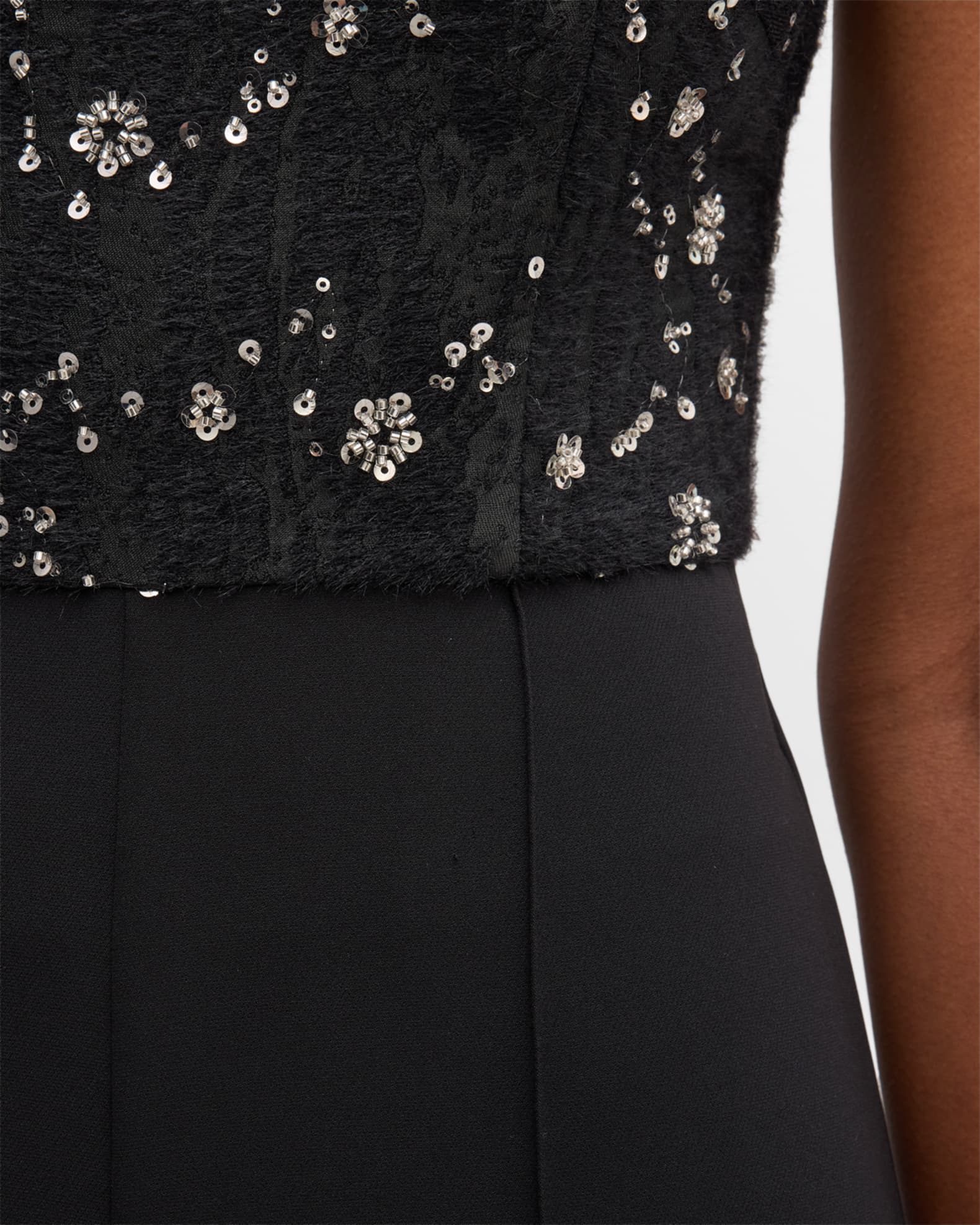 Milly Spencer Strapless Beaded Jumpsuit | Neiman Marcus