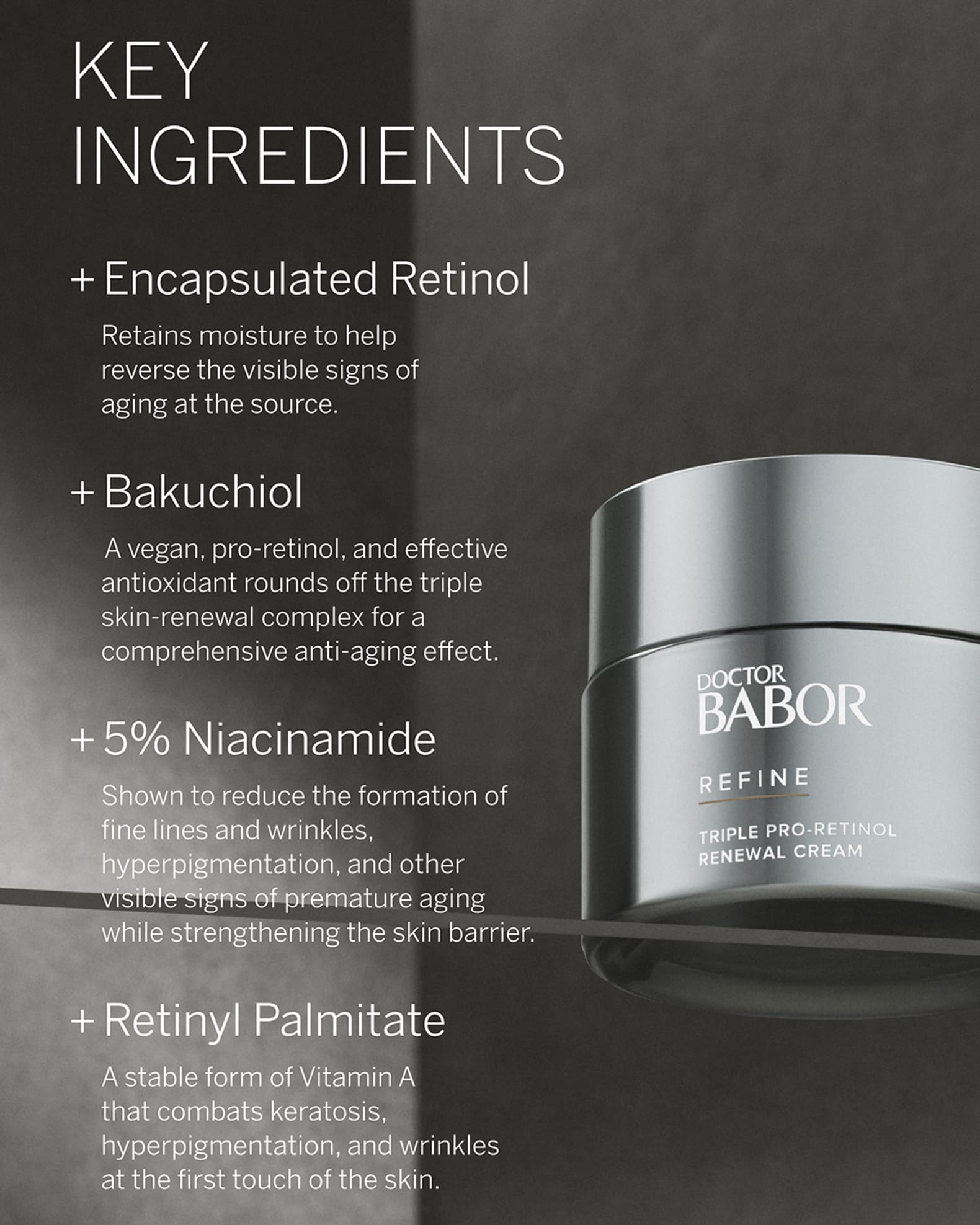 BABOR REFINE Triple Pro-Retinol Renewal Cream, 50mL/ 1.69 oz. | Neiman ...