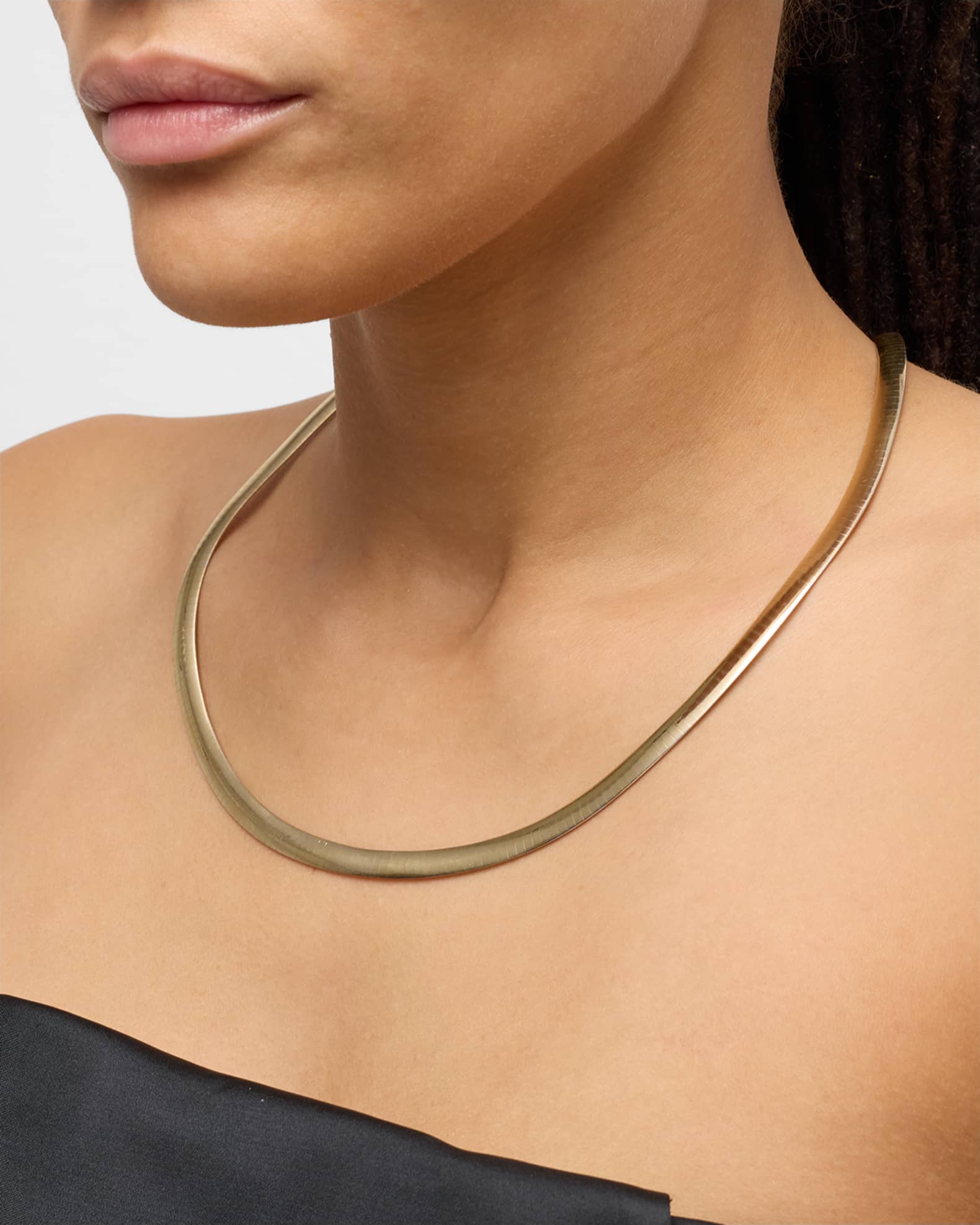 Piazza Italia by Alberto Milani 18K Gold Snake Chain Necklace, 6mm, 18 ...