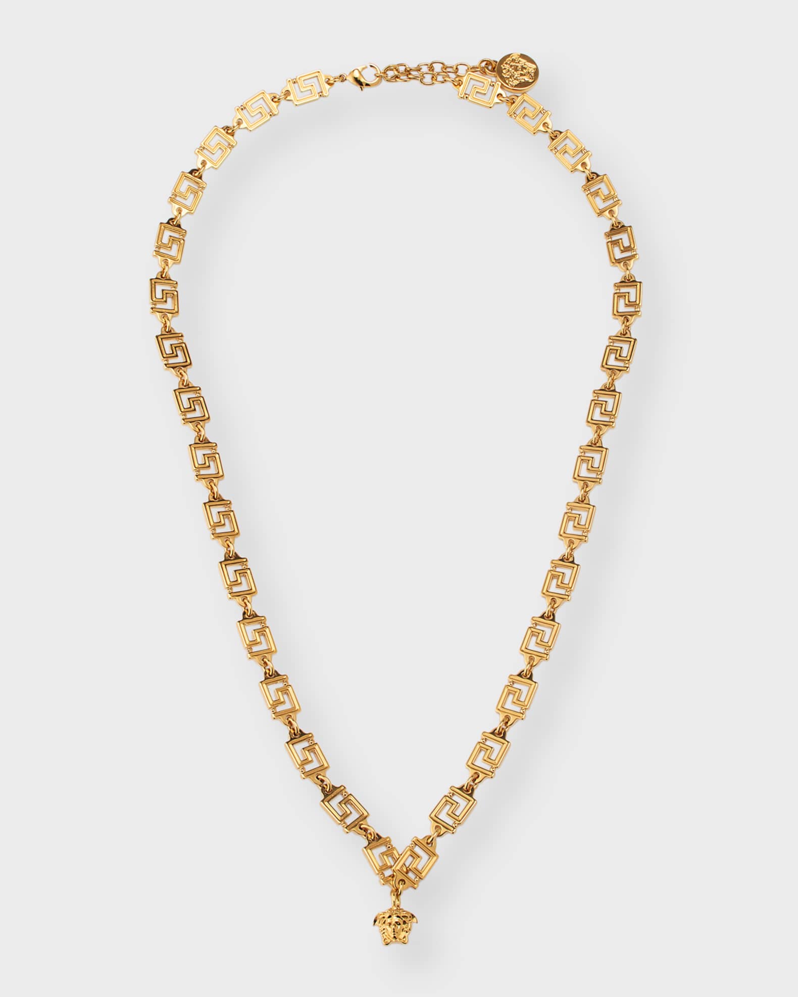 Versace Greca Chain Necklace with Medusa Charm | Neiman Marcus