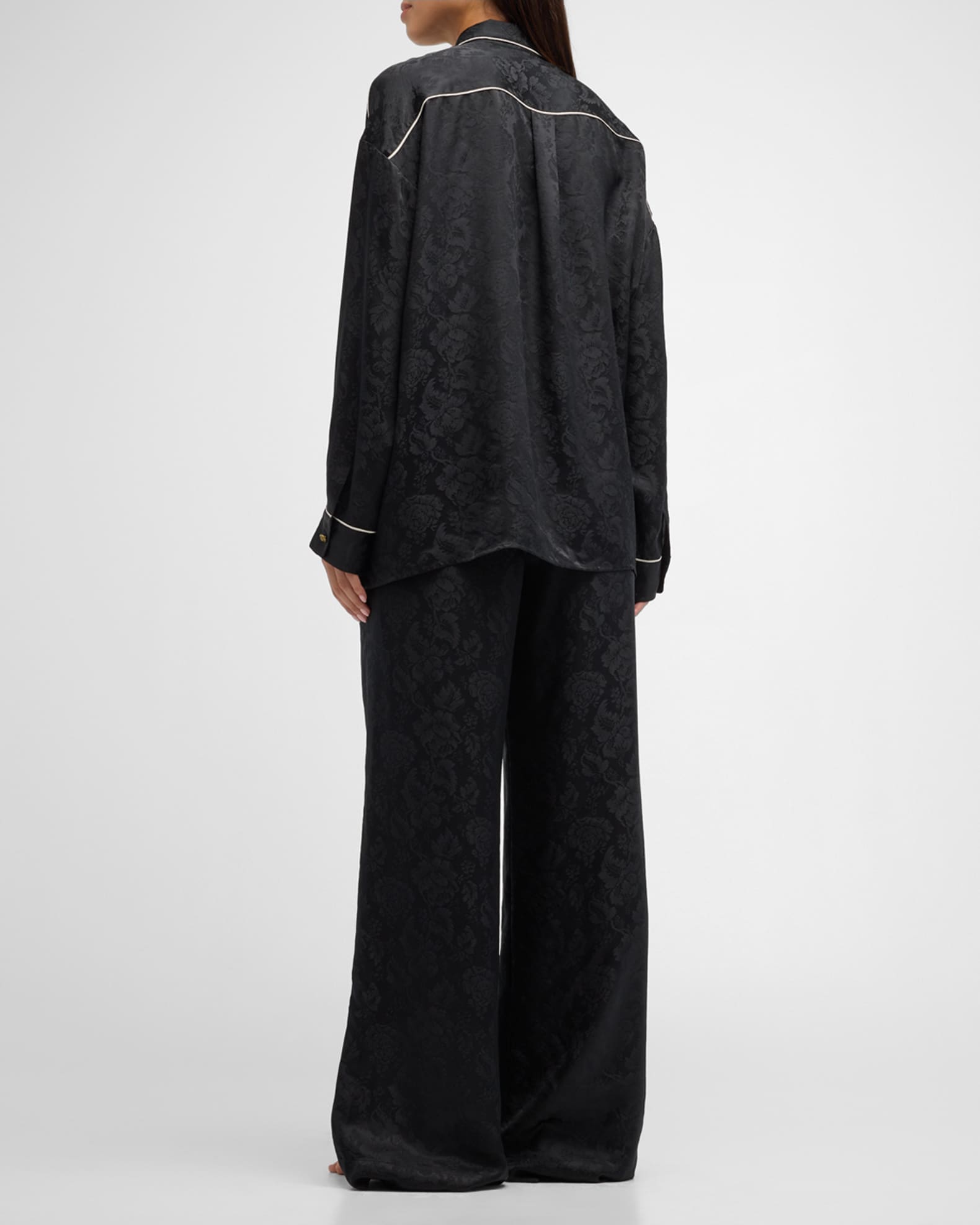 FRAME x Ritz Paris FRAME x Ritz Paris Floral Silk Trousers | Neiman Marcus