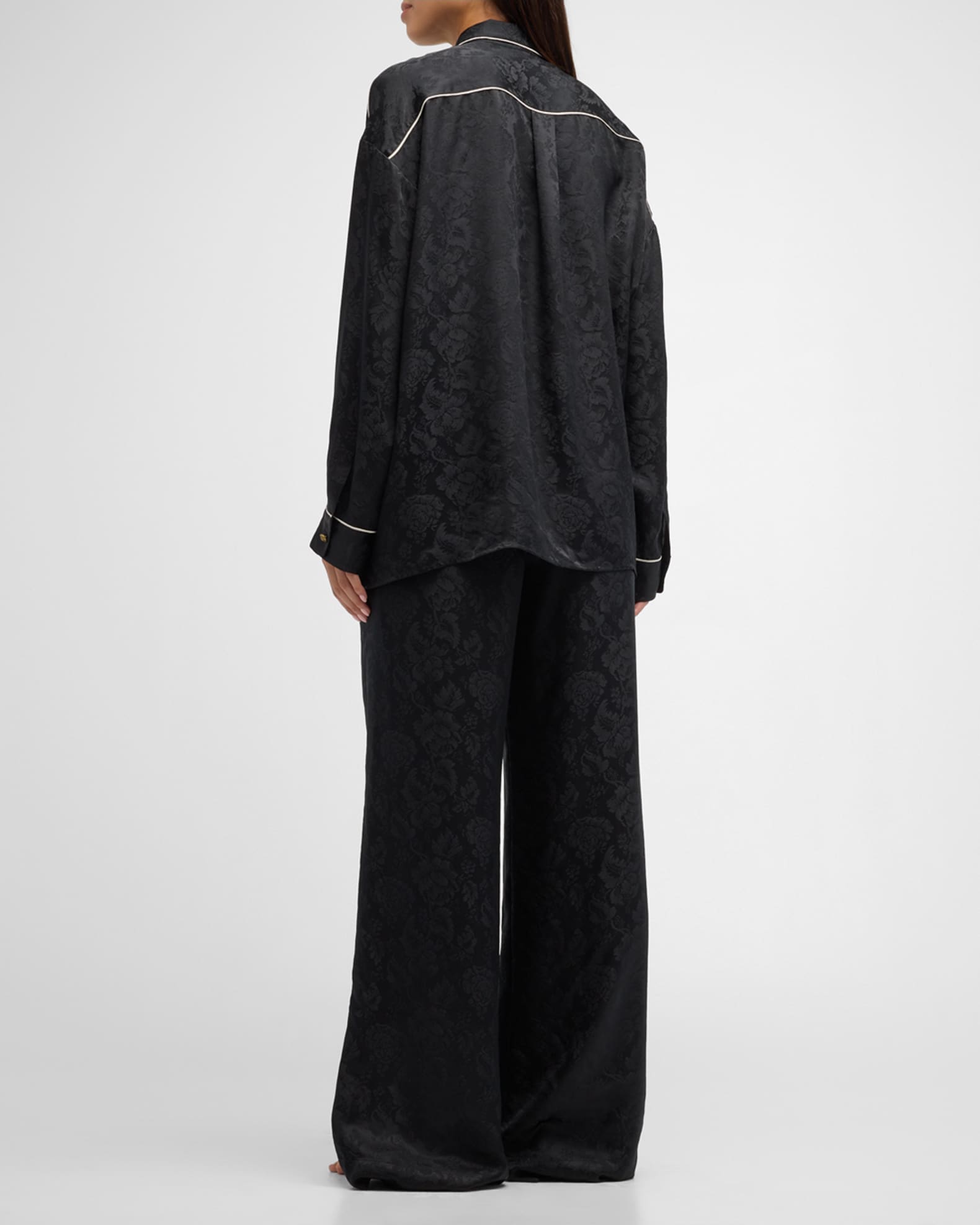 FRAME x Ritz Paris FRAME x Ritz Paris Floral Silk Trousers | Neiman Marcus