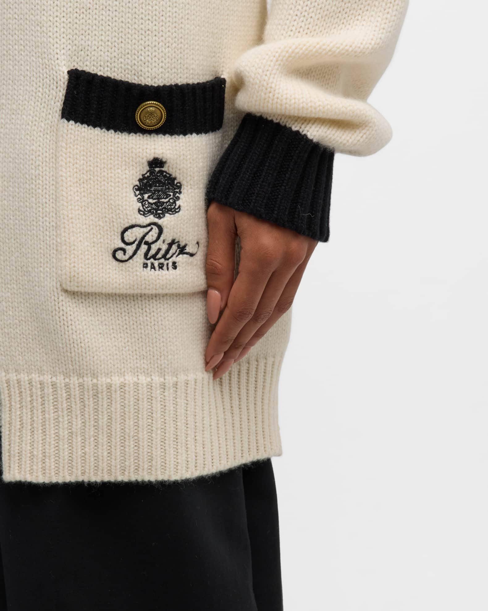 FRAME x Ritz Paris FRAME x Ritz Paris Cashmere Cardigan | Neiman Marcus