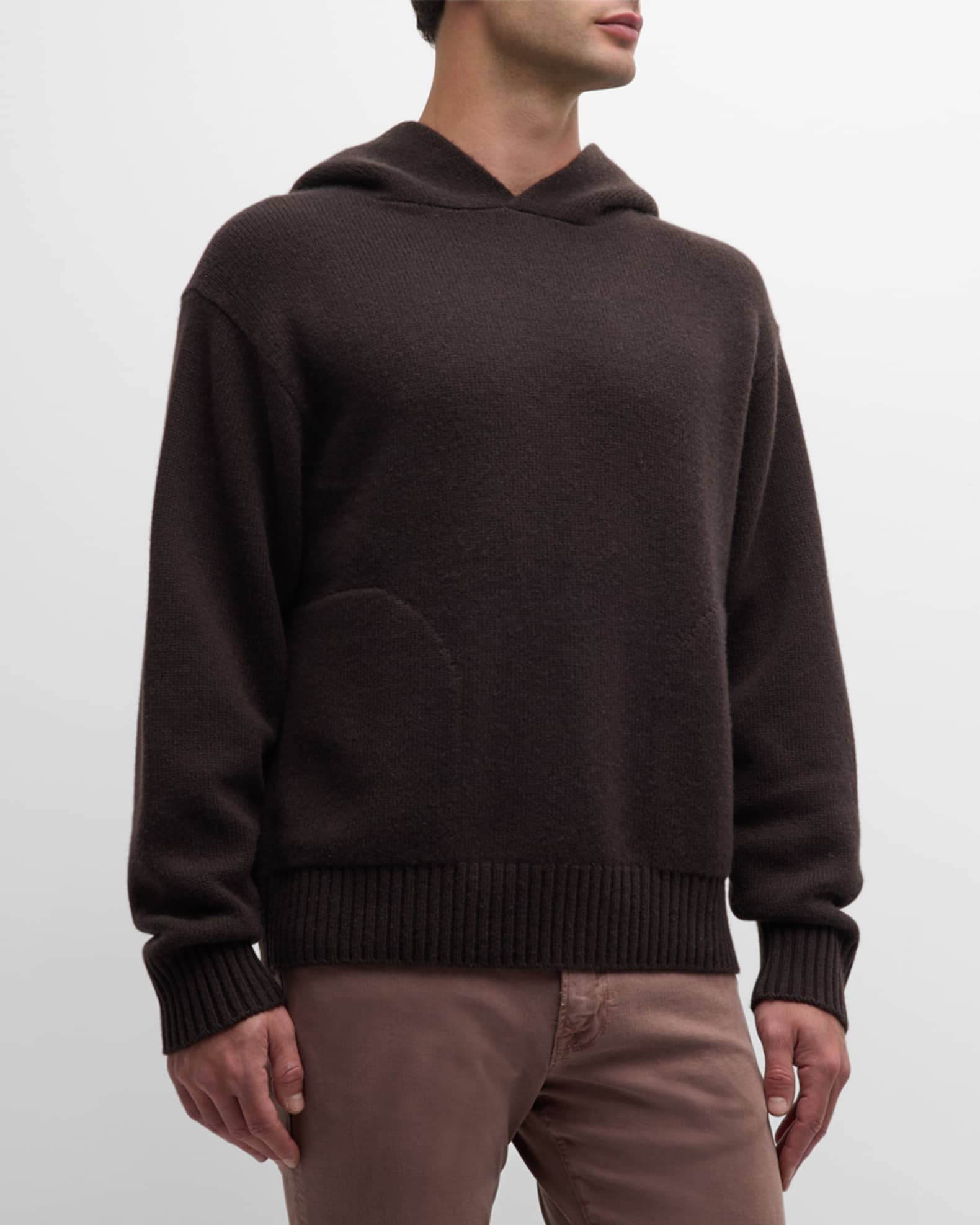 FRAME Men's Solid Cashmere Hoodie | Neiman Marcus