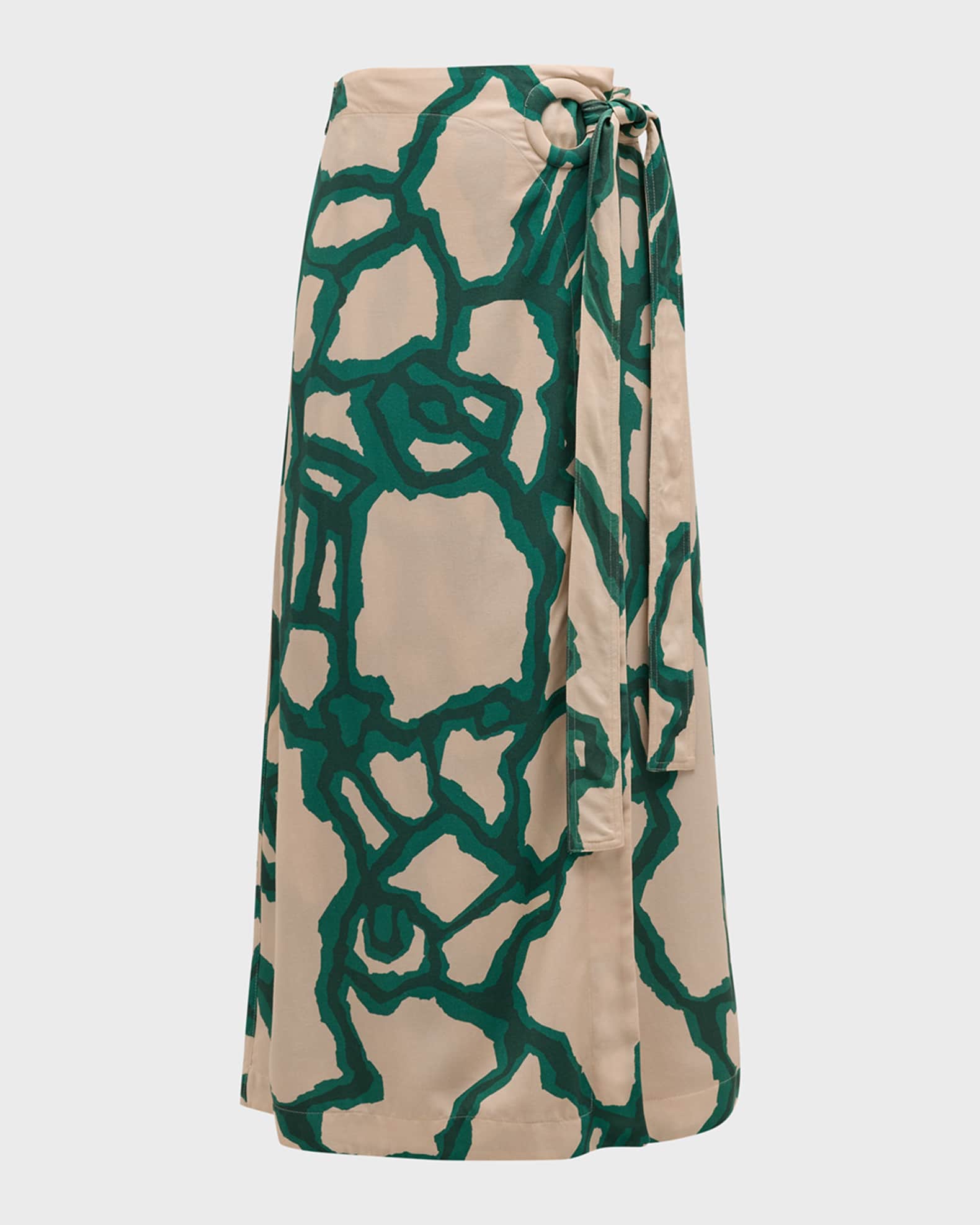 pinkfilosofy Bemol Abstract Print Wrap Skirt | Neiman Marcus