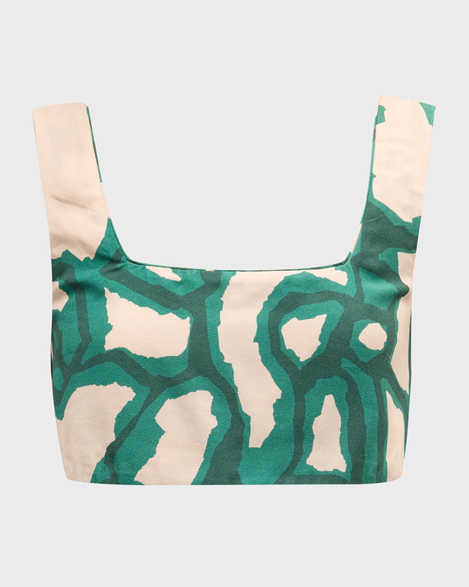pinkfilosofy Alma Abstract Print Crop Top | Neiman Marcus