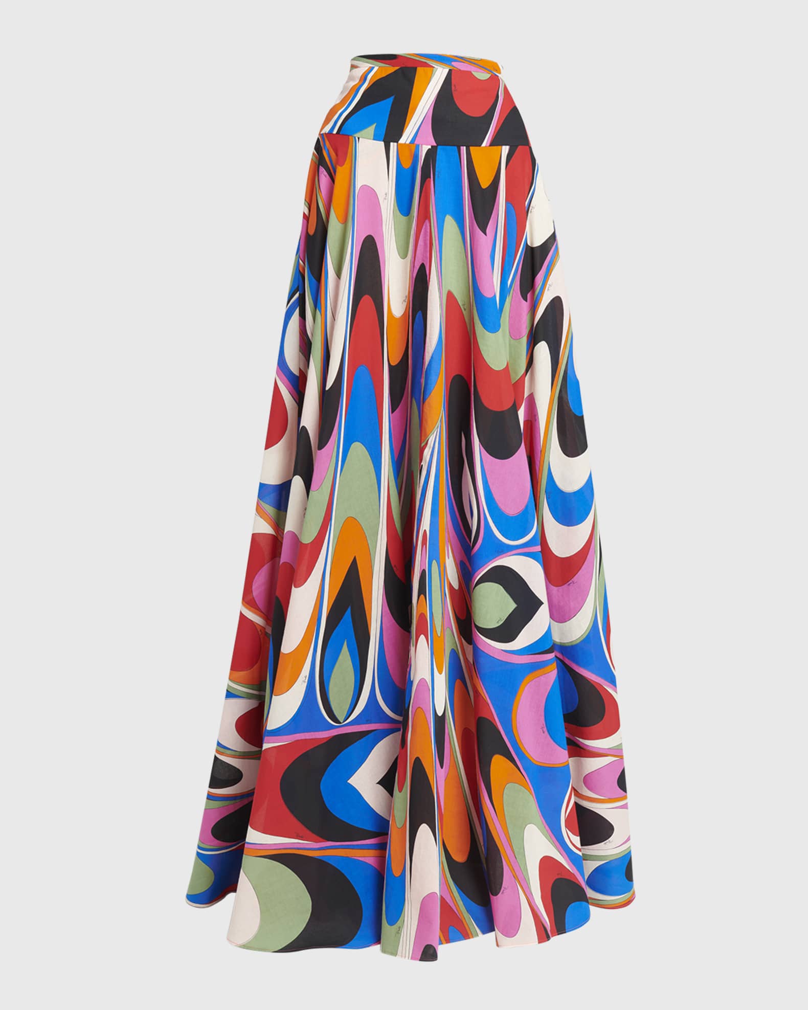 Emilio Pucci Abstract-Print Ball Skirt | Neiman Marcus