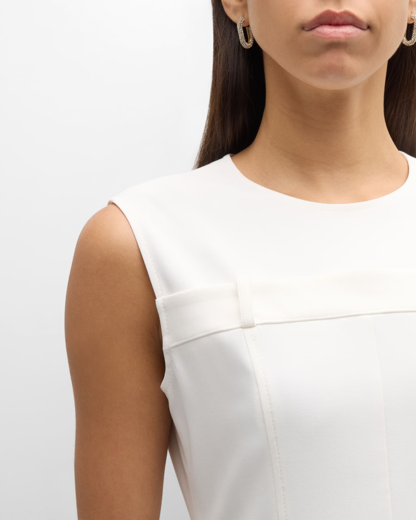 ADEAM Emma Sleeveless A-Line Dress | Neiman Marcus