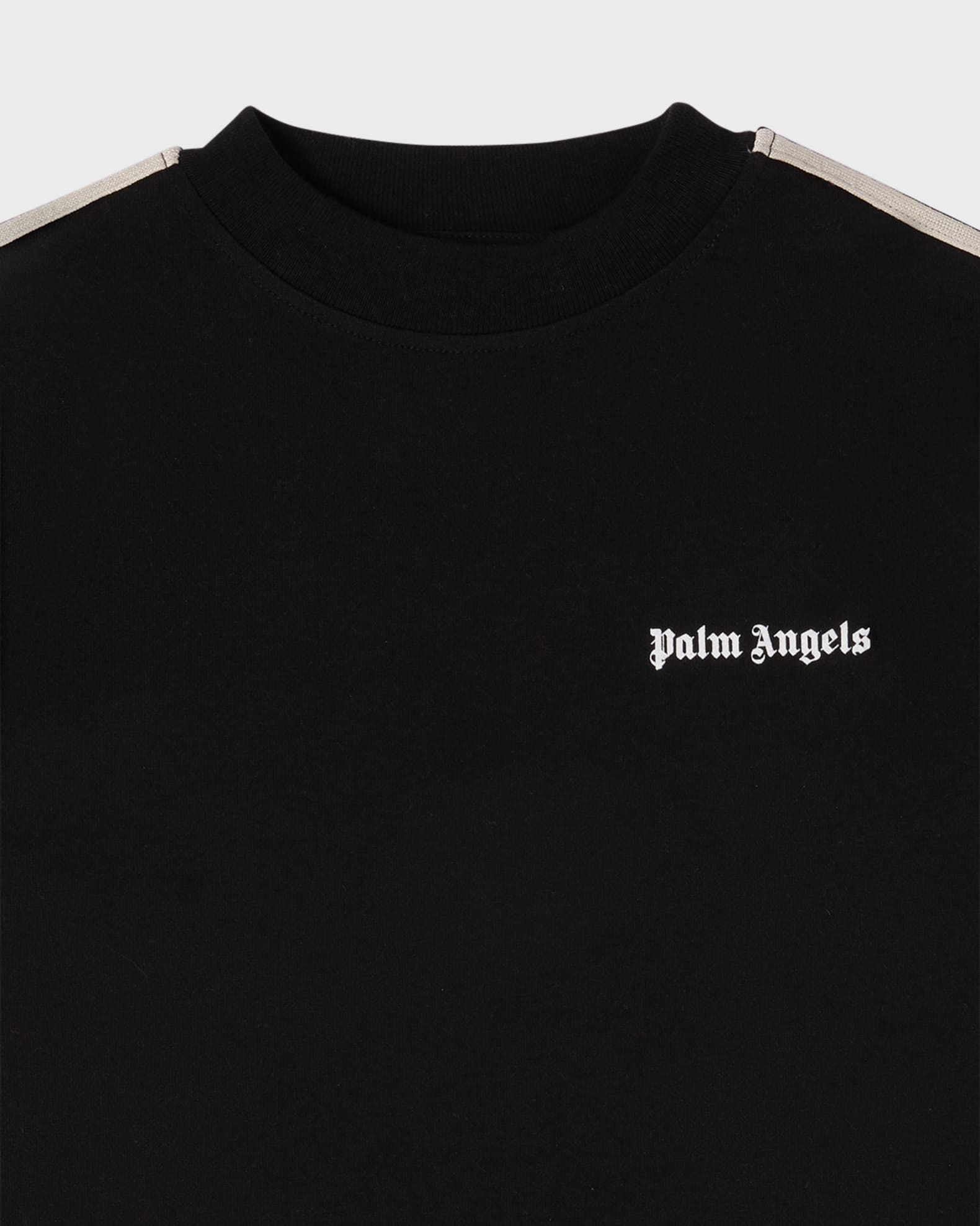 Palm Angels Boy's Logo-Print Short-Sleeve Track T-Shirt Palm Angels Boy's Logo-Print Short-Sleeve Track T-Shirt