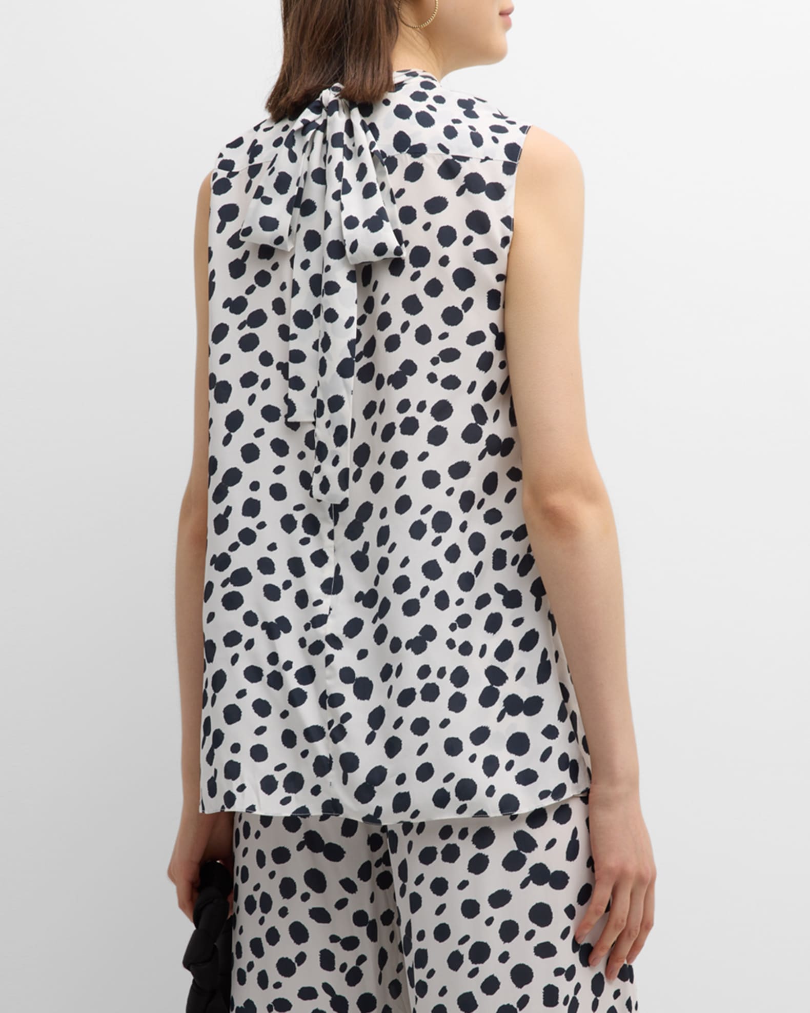 Rosetta Getty Cheetah-Print Twisted-Neck Sleeveless Top | Neiman Marcus