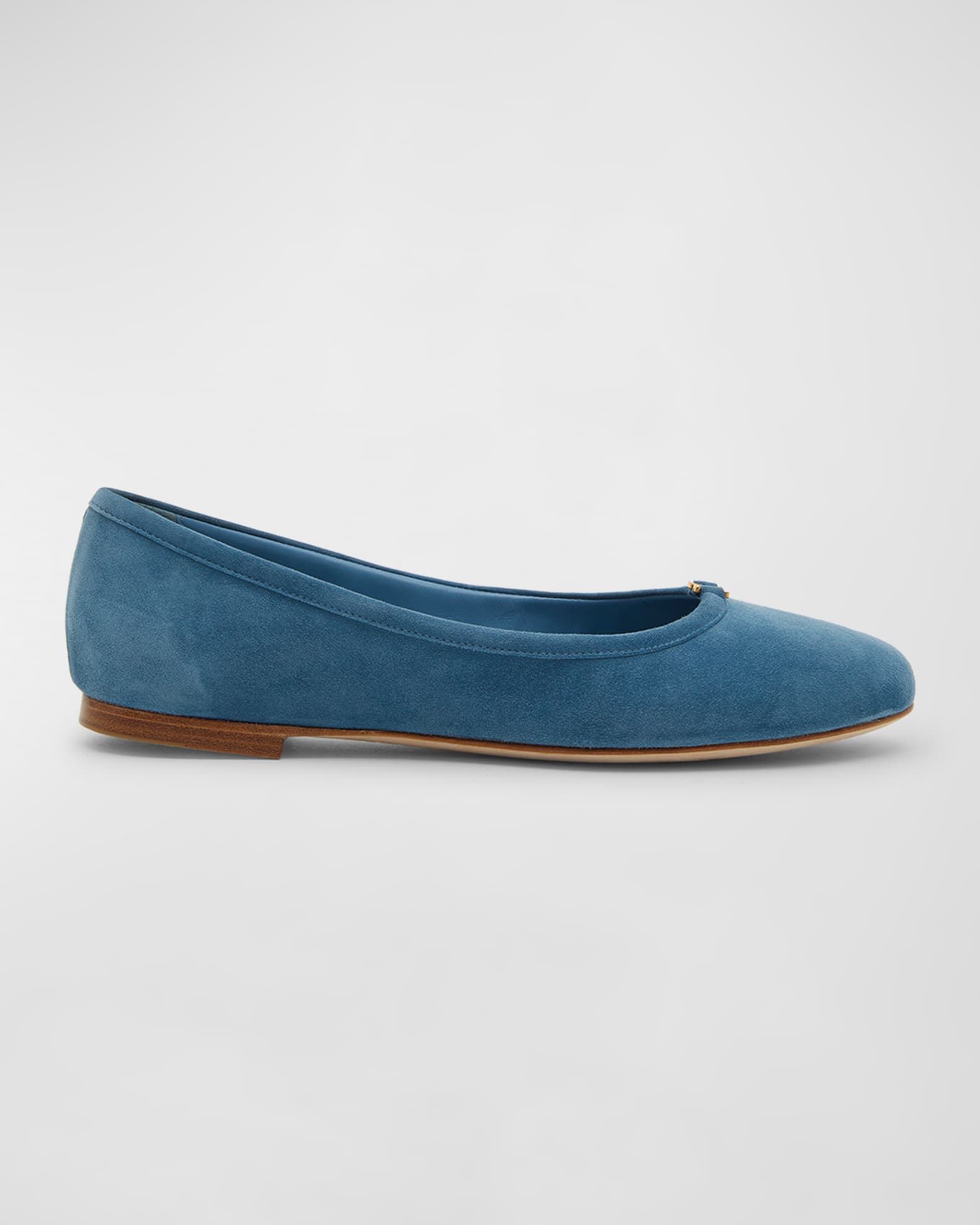 Chloe Marcie Suede Ballerina Flats | Neiman Marcus