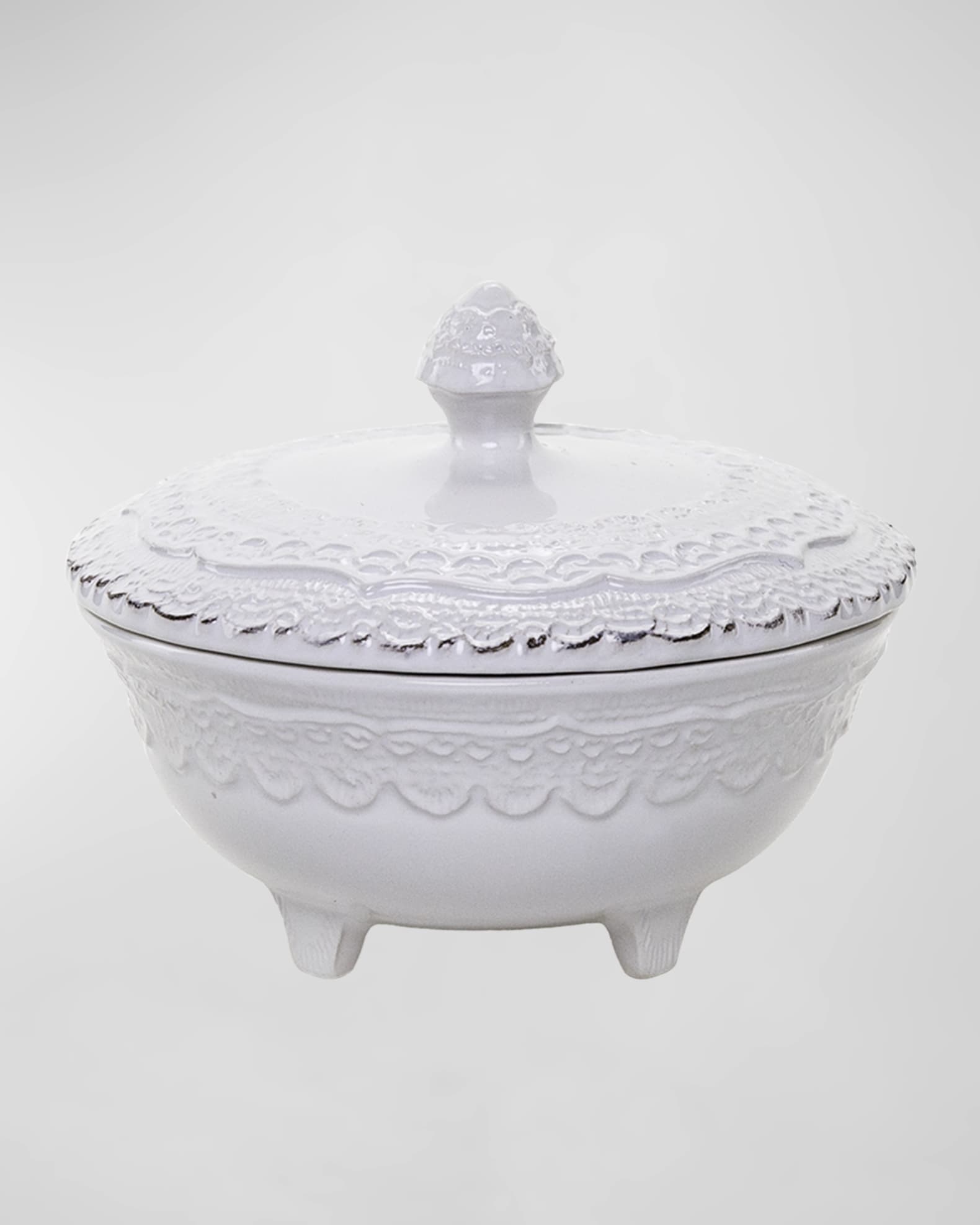Arte Italica Finezza White Petite Covered Dish | Neiman Marcus