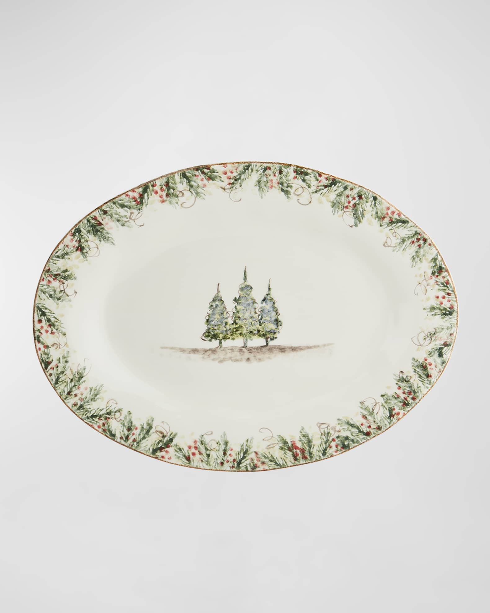 Arte Italica Natale Oval Platter | Neiman Marcus