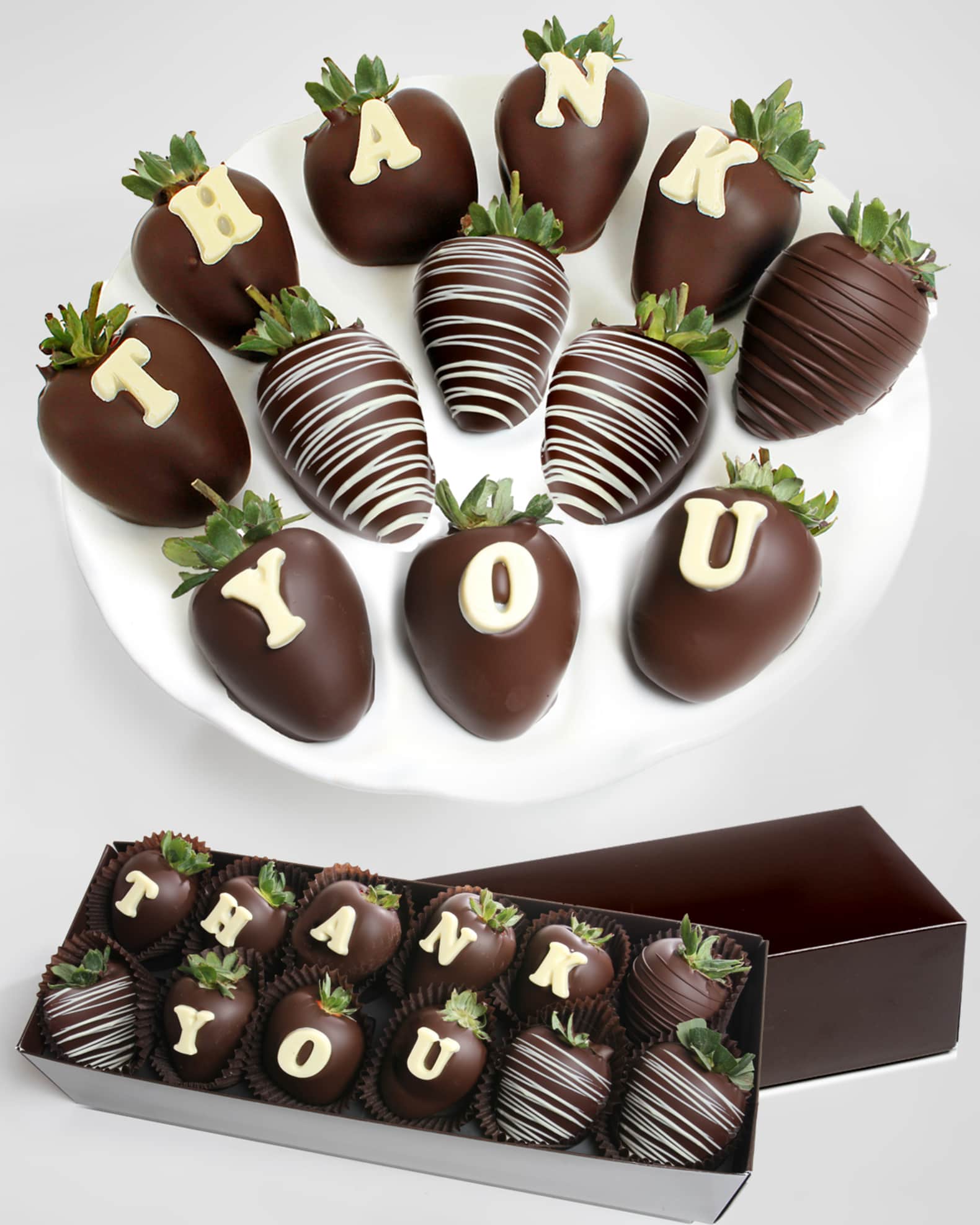 Chocolate Covered Company Thank You Belgian Chocolate Berry Gram, 12 ...