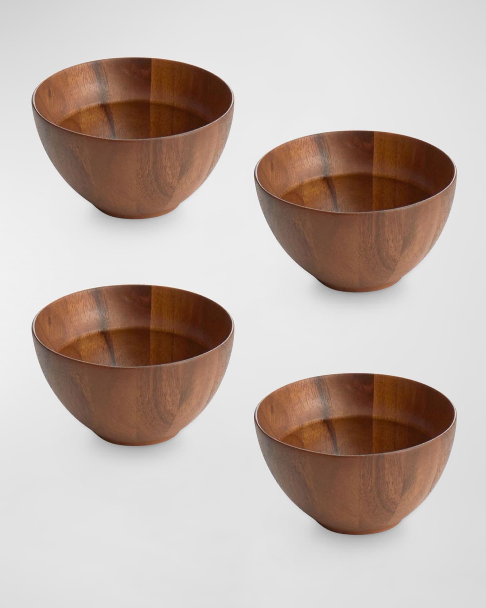 Nambe Skye Wood All-Purpose Bowls, Set of 4 | Neiman Marcus