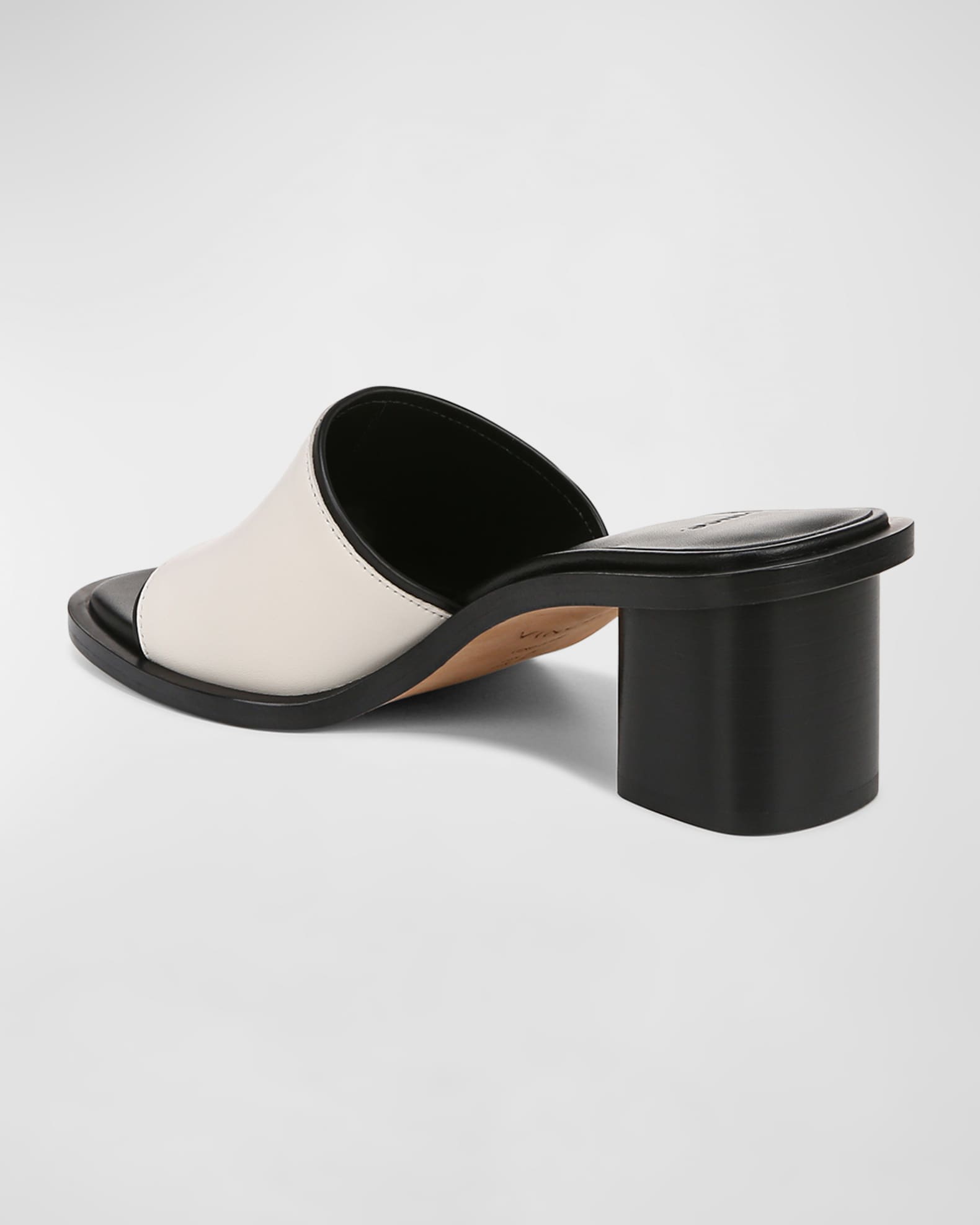 Vince Donna Leather Mule Sandals | Neiman Marcus